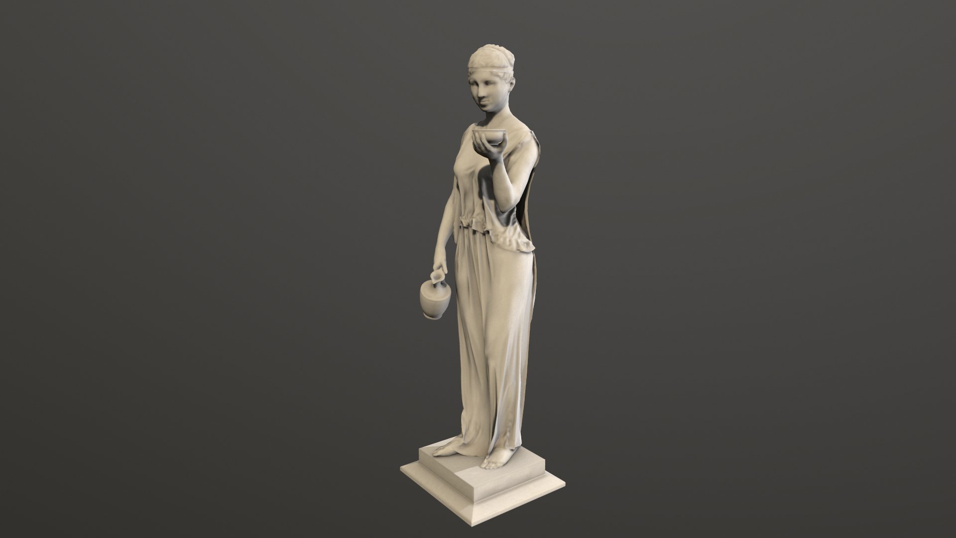 Statue Sculpture of Ancient Greece - 3D Model by Zelad