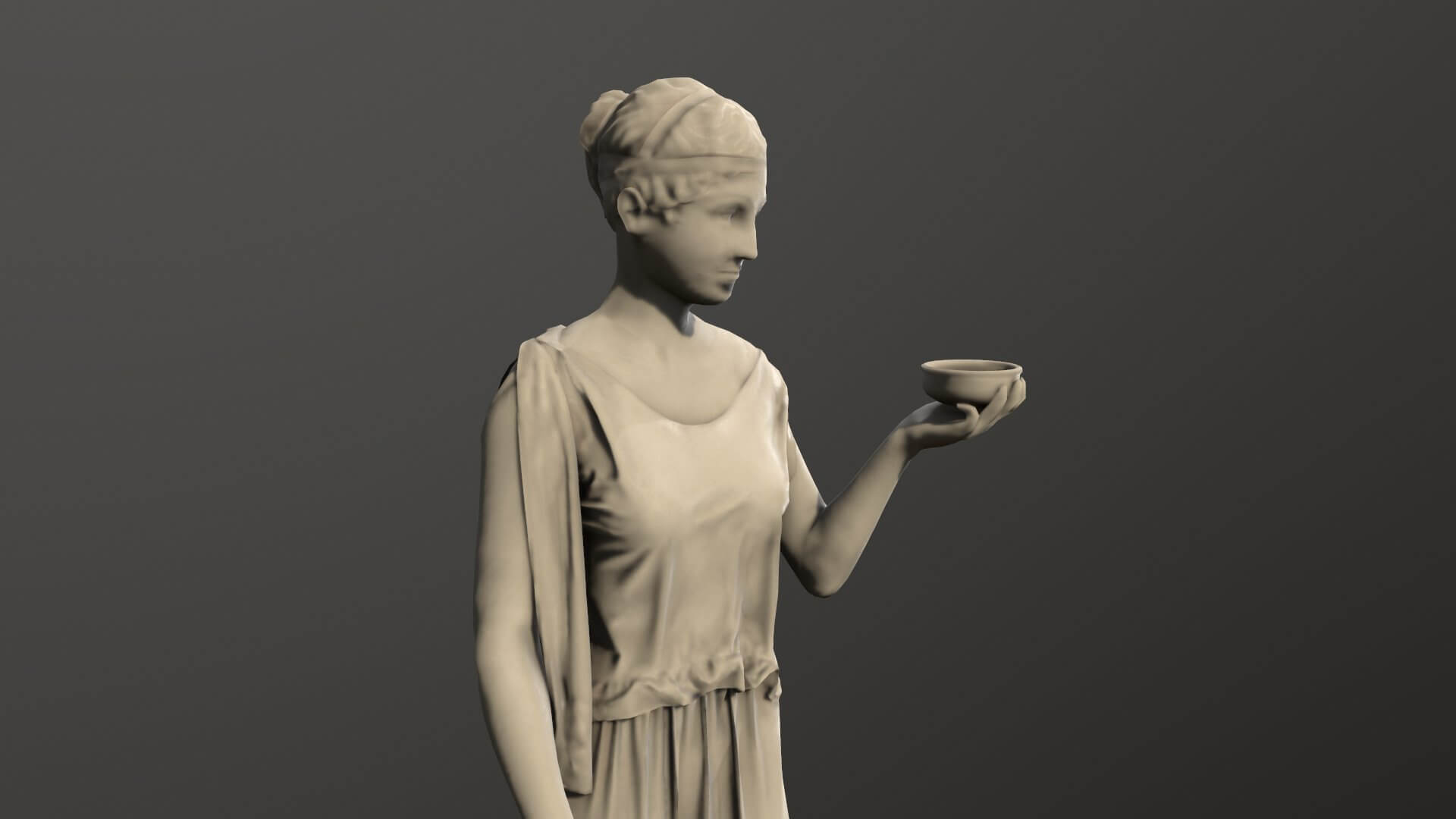Statue Sculpture of Ancient Greece - 3D Model by Zelad