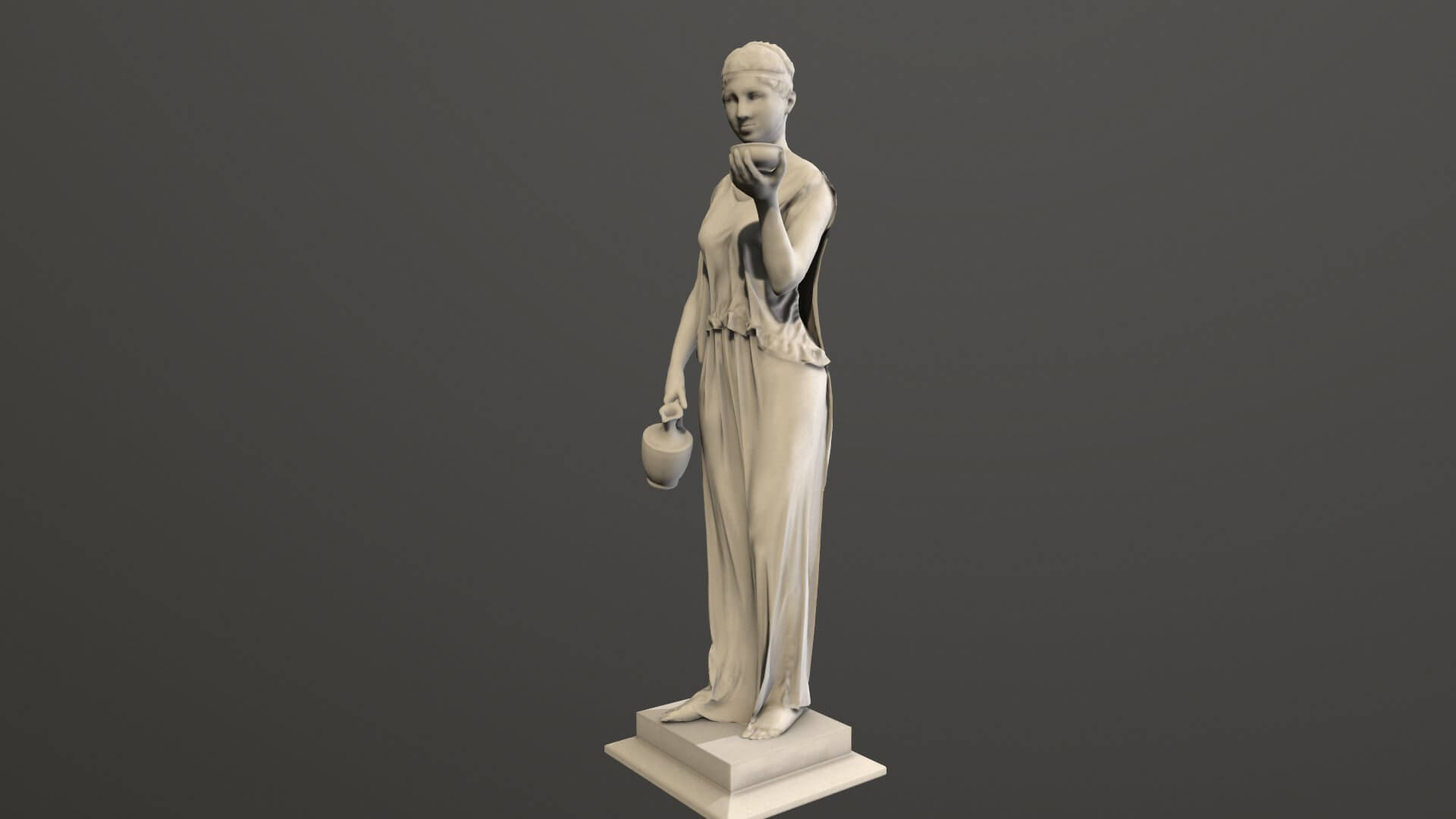 Statue Sculpture of Ancient Greece - 3D Model by Zelad