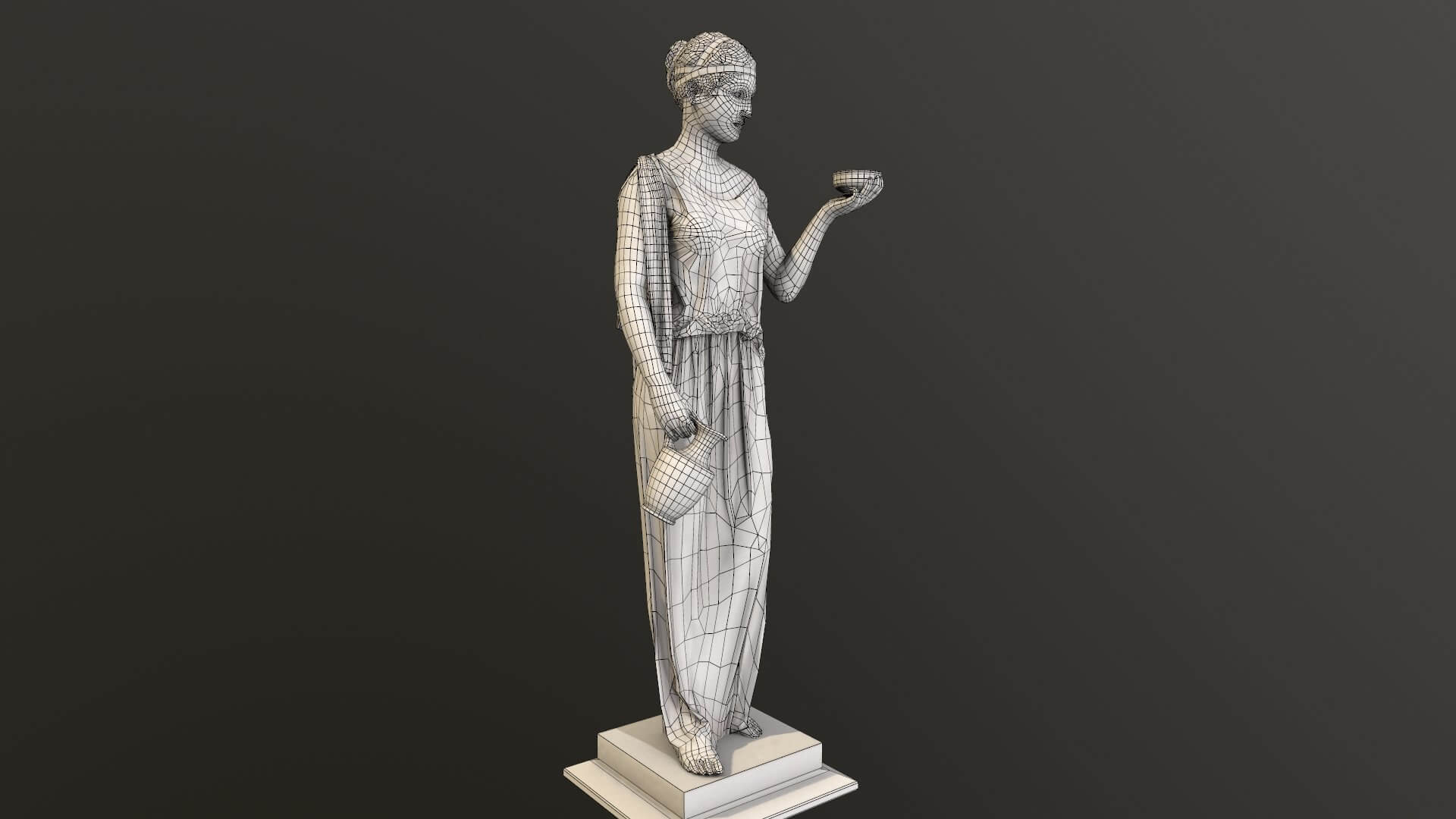 Statue Sculpture of Ancient Greece - 3D Model by Zelad
