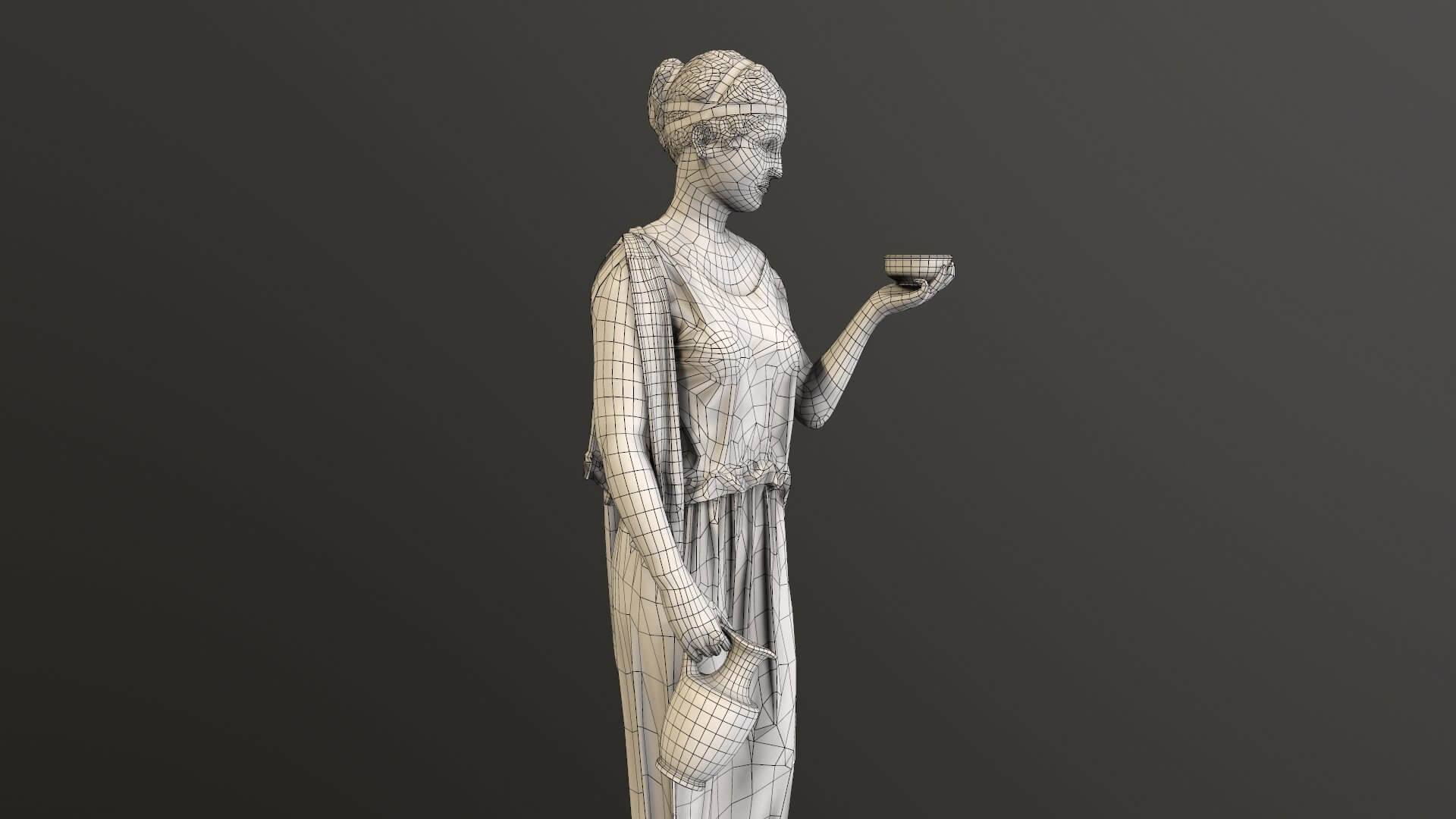 Statue Sculpture of Ancient Greece - 3D Model by Zelad