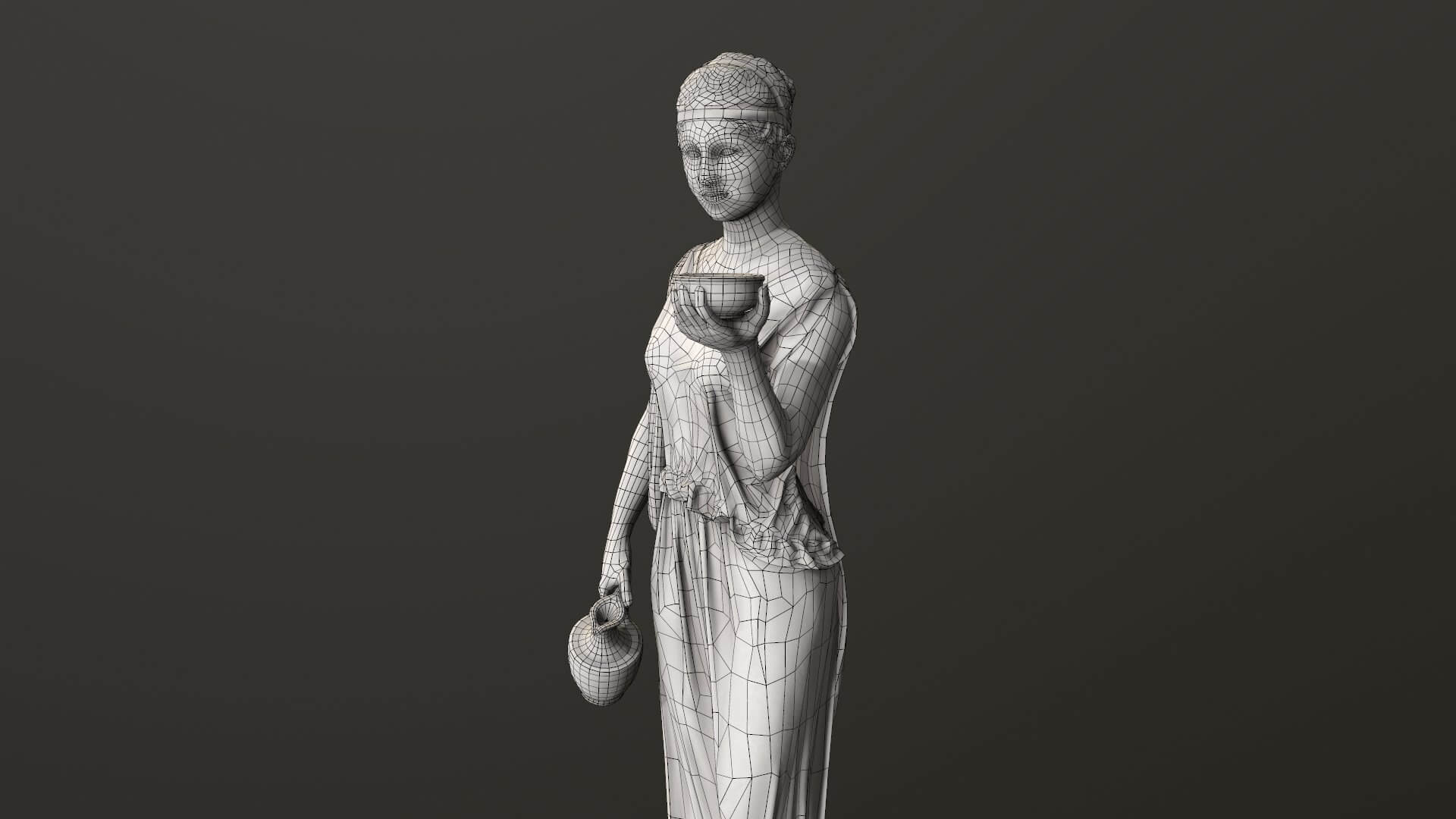 Statue Sculpture of Ancient Greece - 3D Model by Zelad