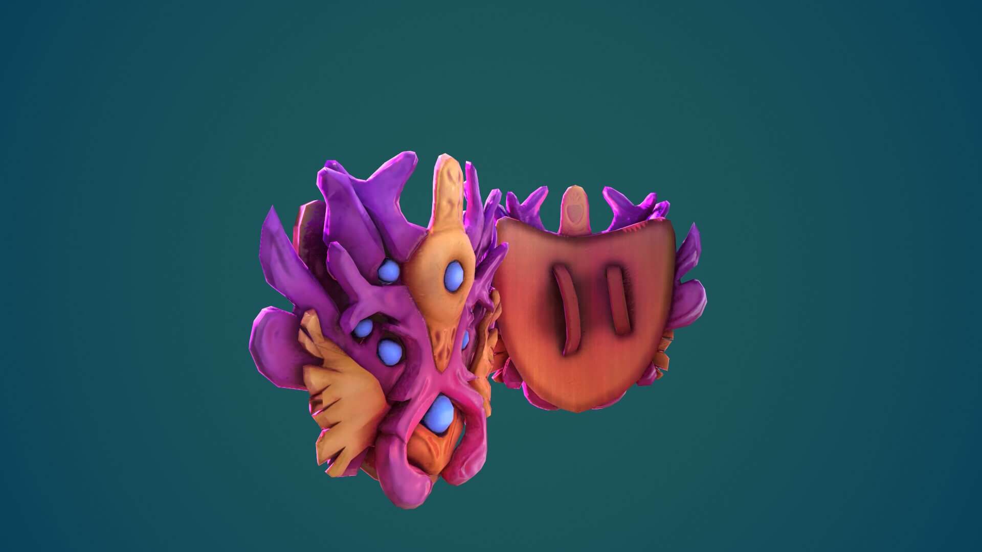 Stylized Shield - 3D Model by Zelad