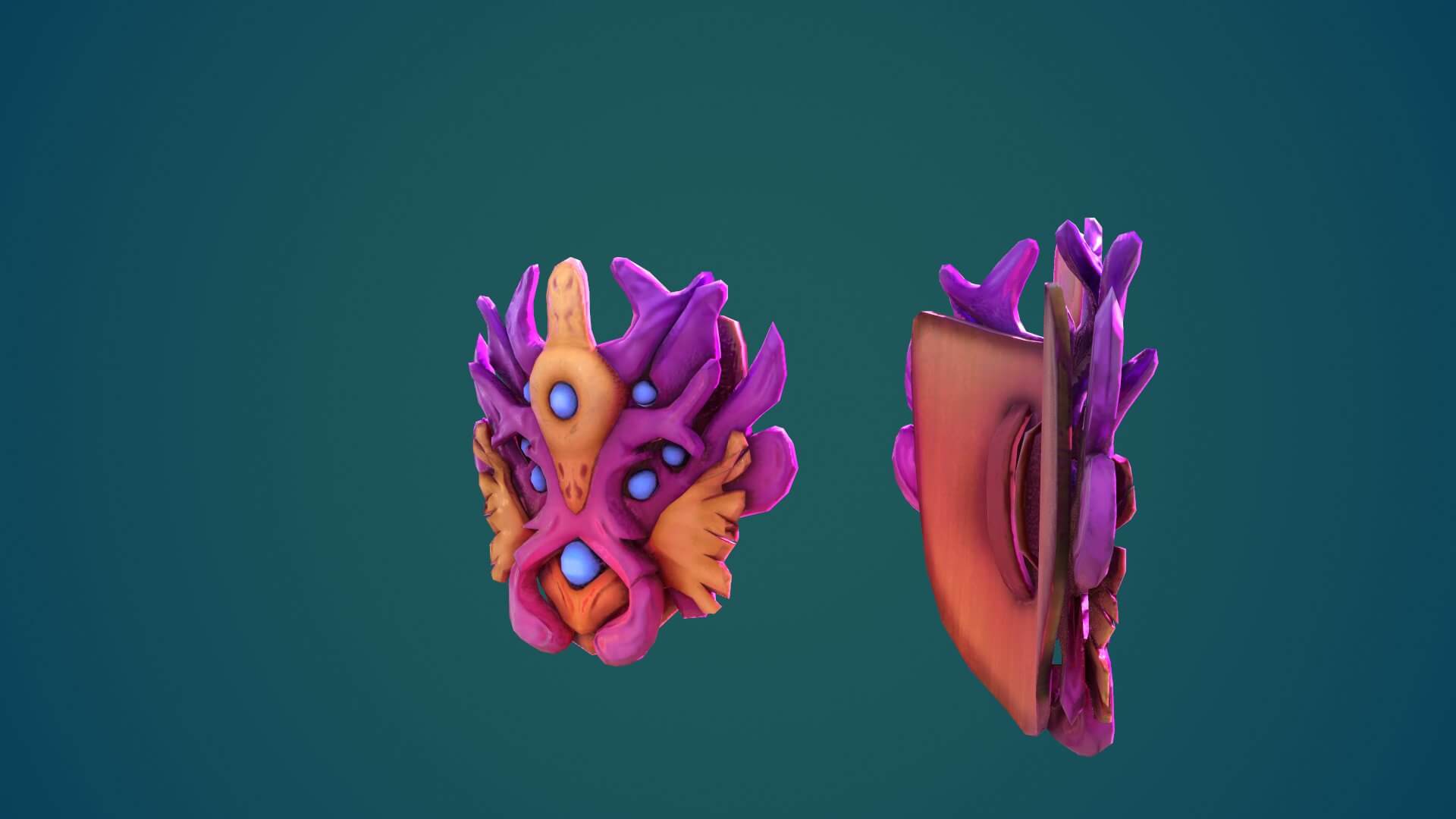 Stylized Shield - 3D Model by Zelad