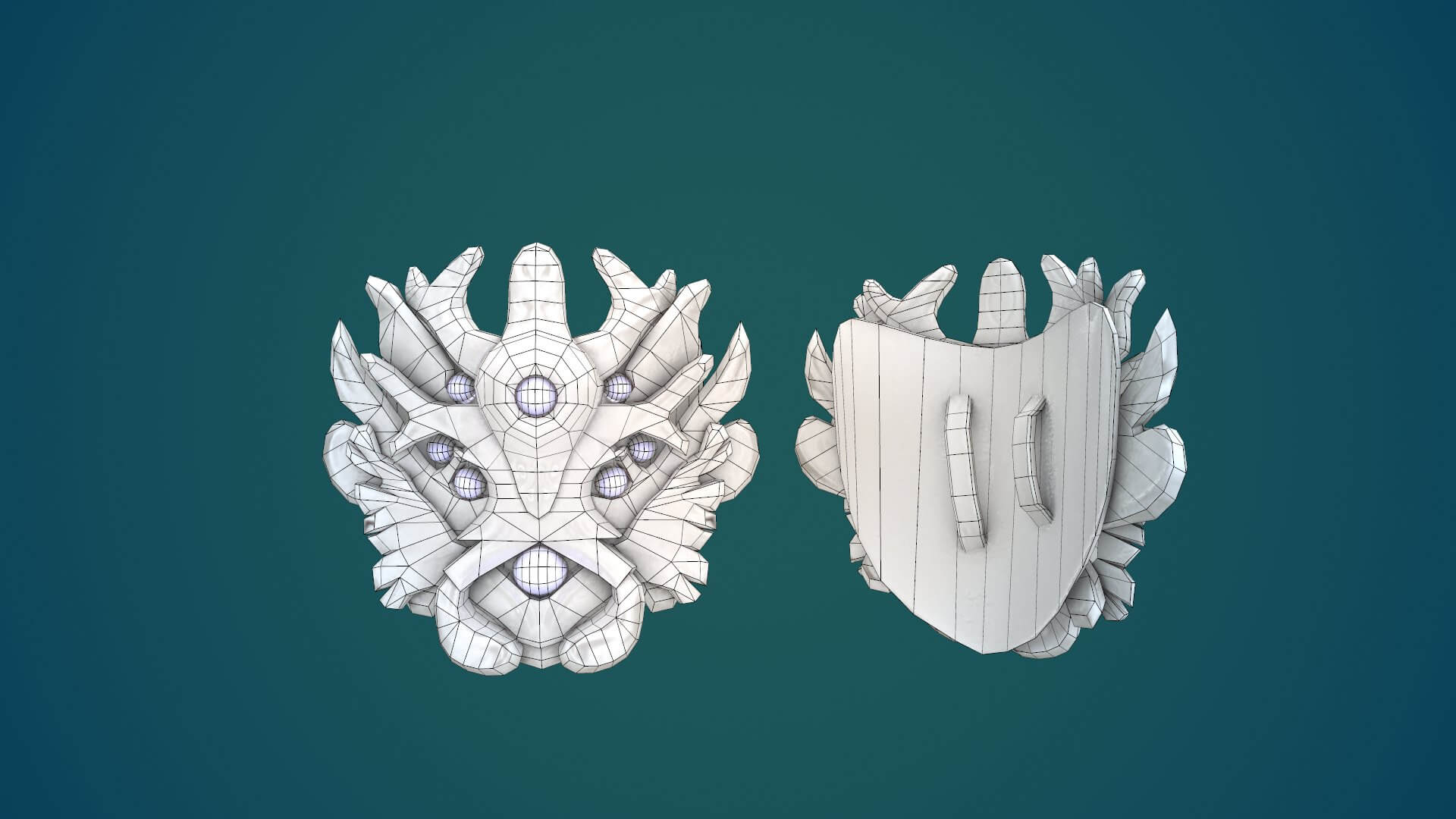 Stylized Shield - 3D Model by Zelad