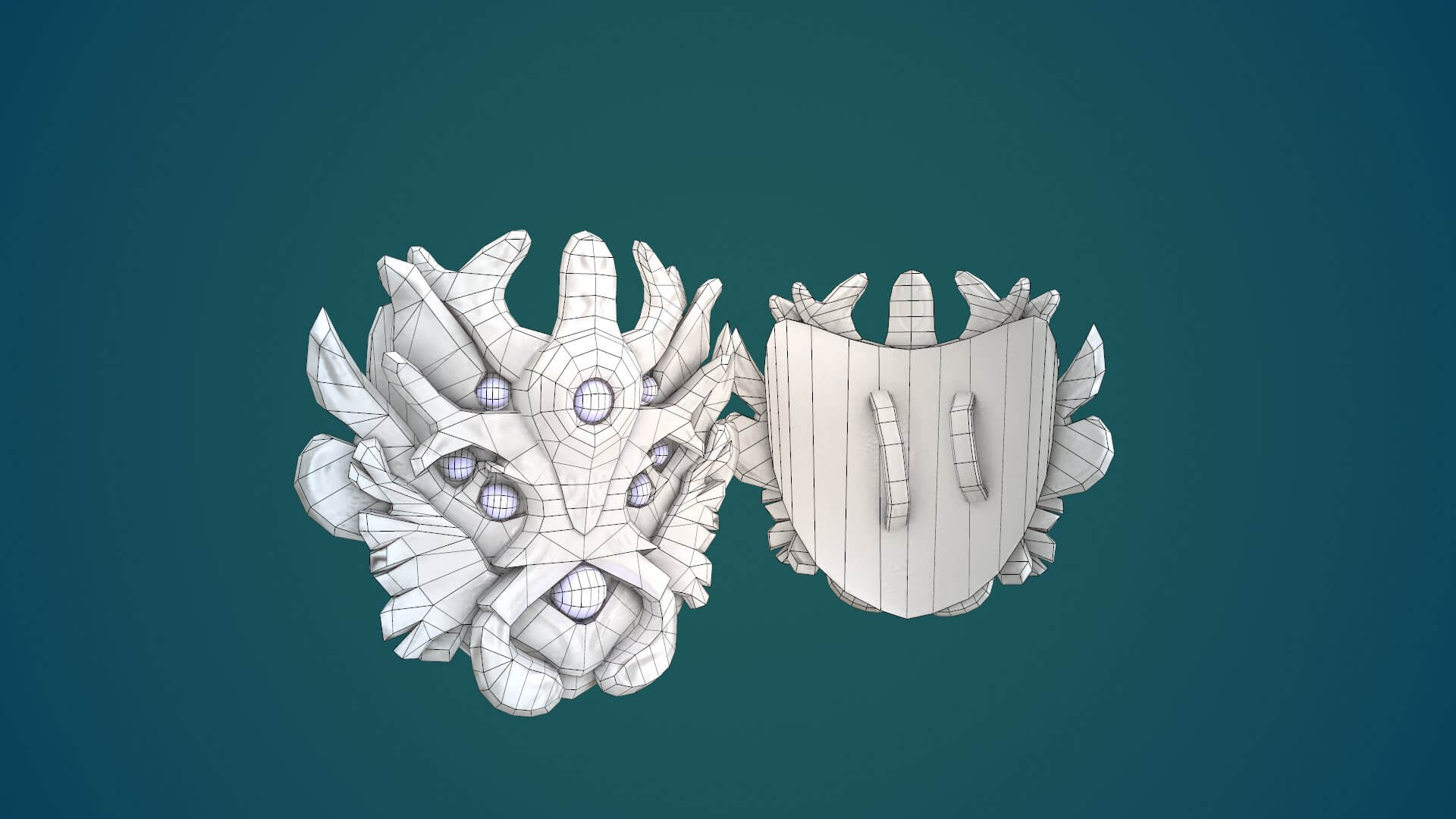 Stylized Shield - 3D Model by Zelad