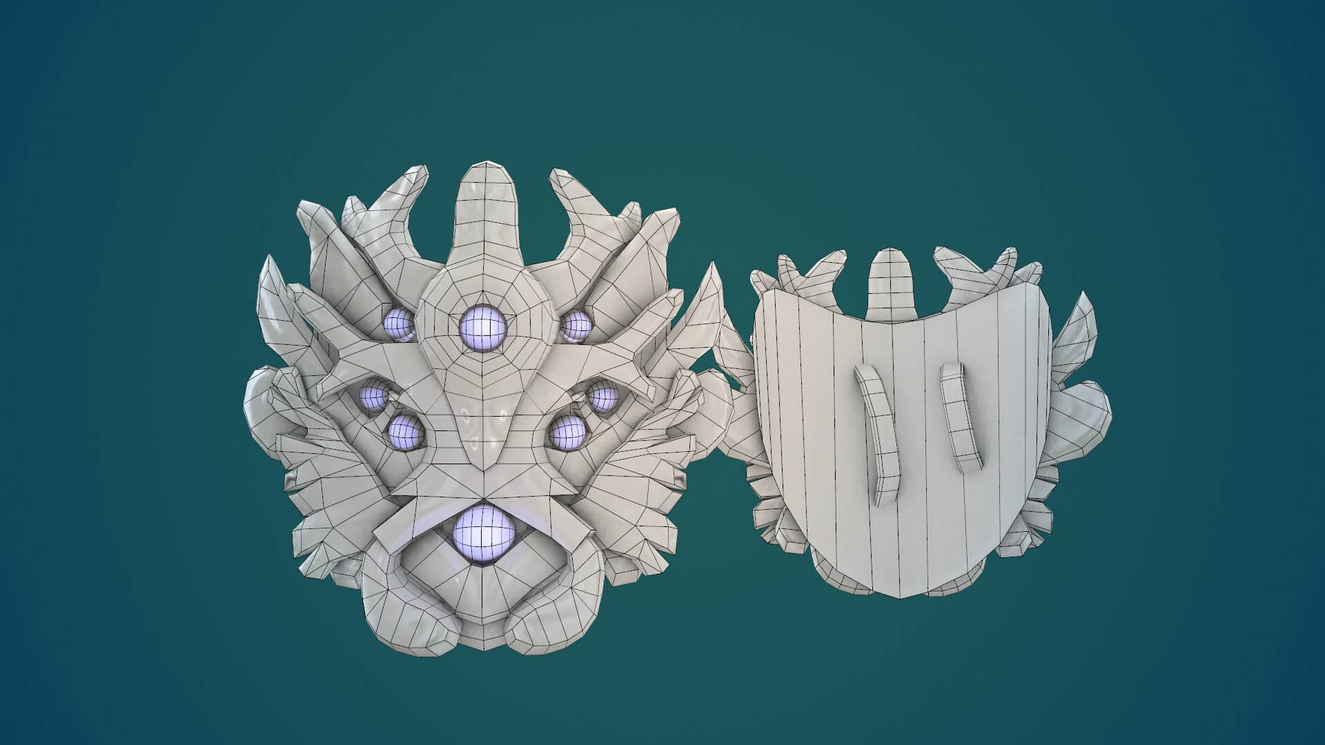 Stylized Shield - 3D Model by Zelad