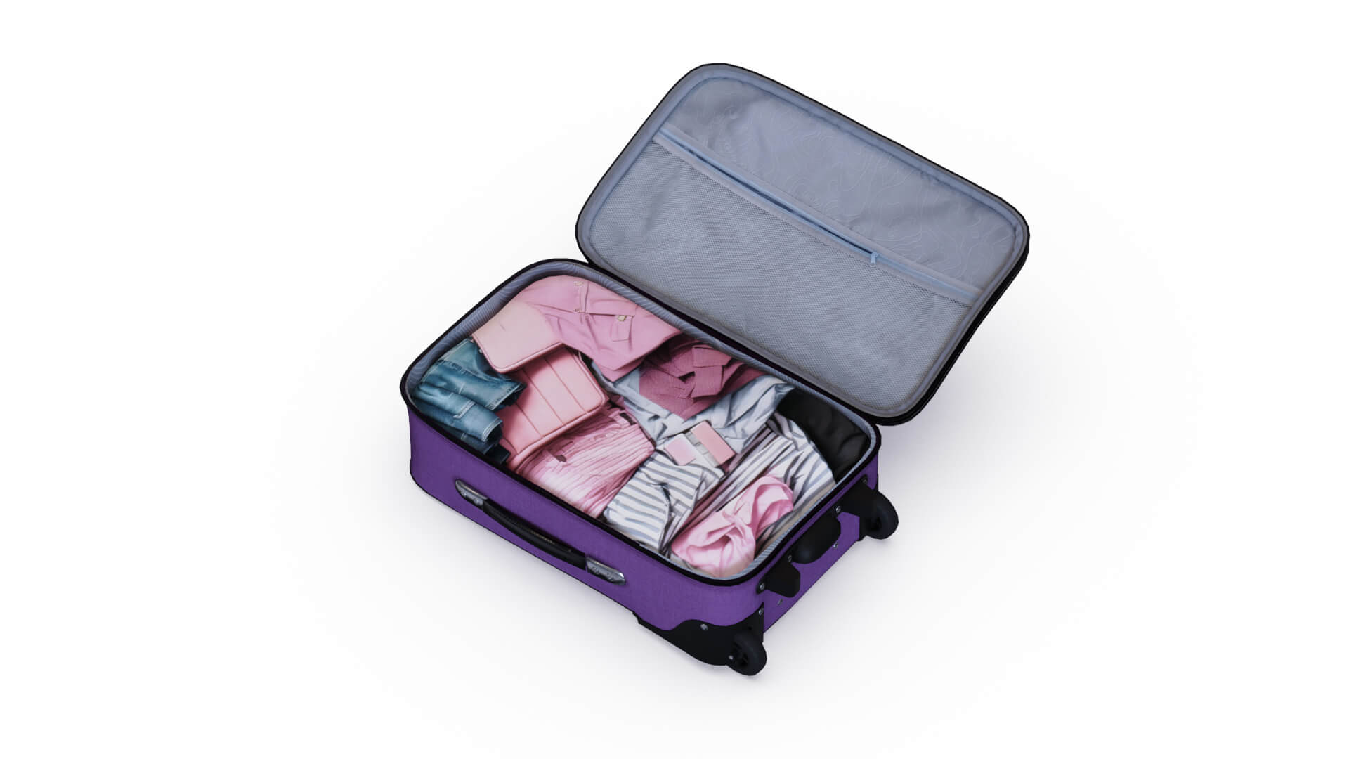 Suitcase animated - 3D Model by Zelad