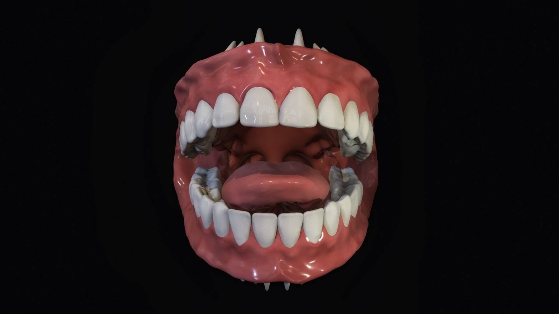 Teeth - Mouth For Character 3D Model by Zelad