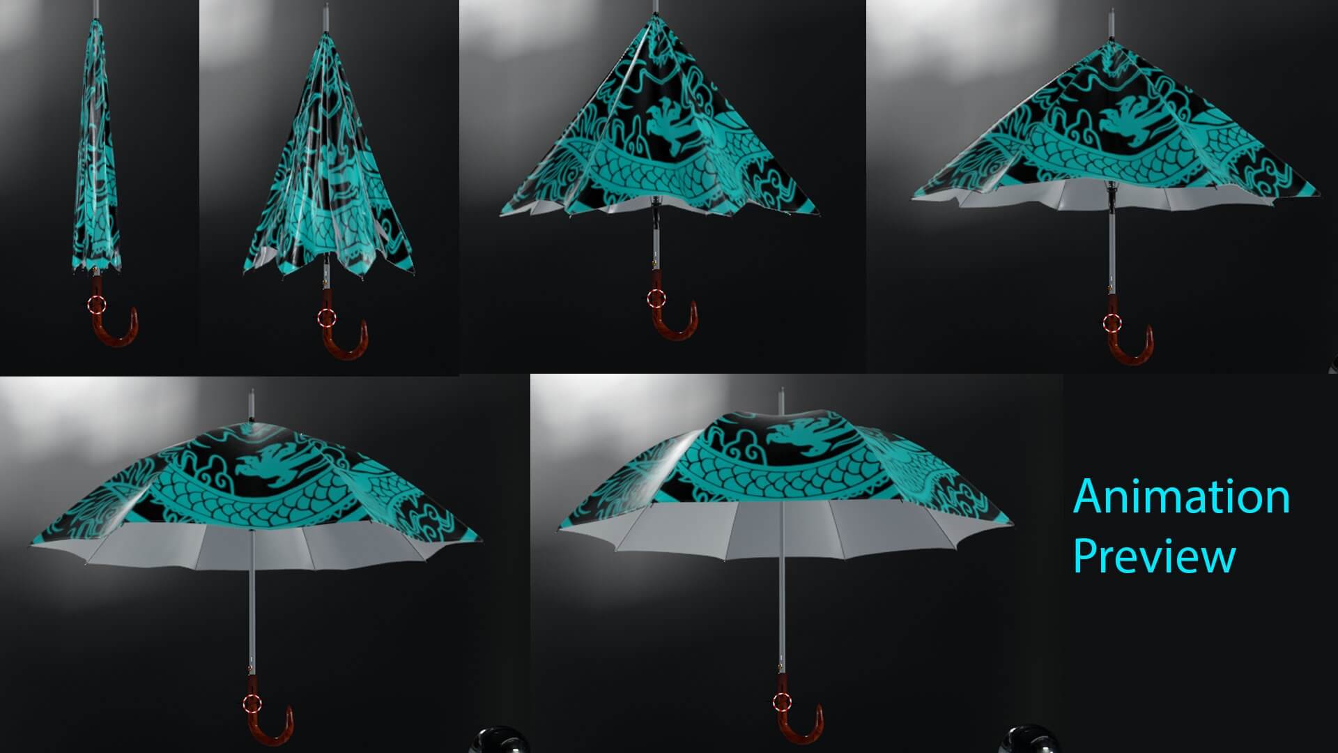 Umbrella - 3D Model by Zelad