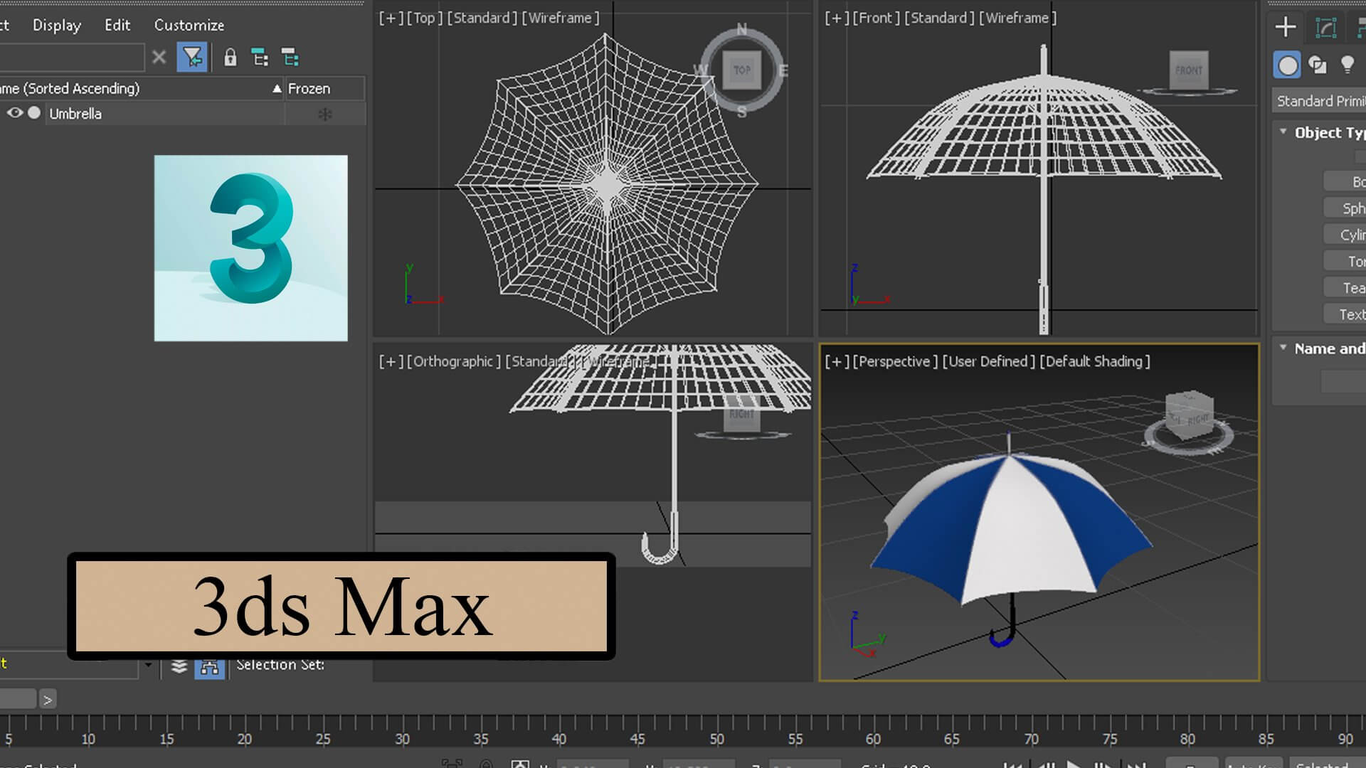 Umbrella - 3D Model by Zelad
