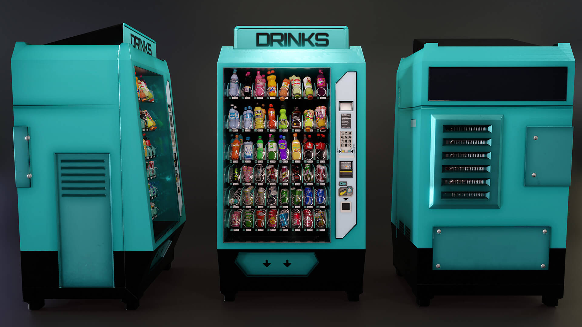 Vending Machines - 3D Model by Zelad