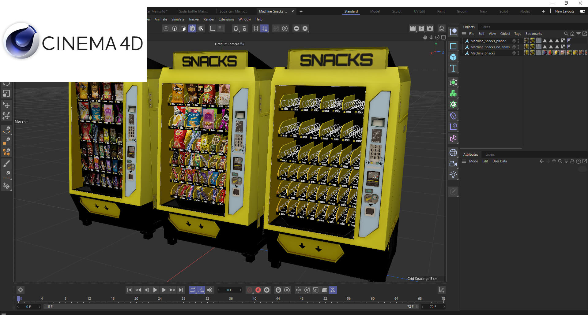 Vending Machines - 3D Model by Zelad