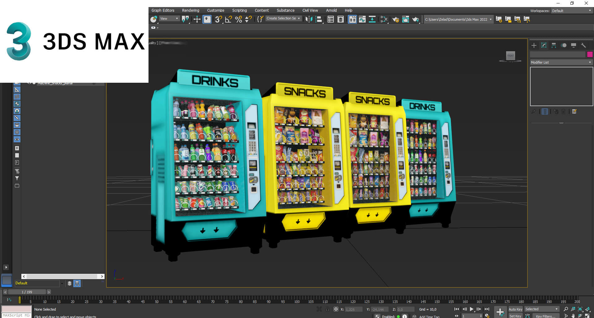 Vending Machines - 3D Model by Zelad