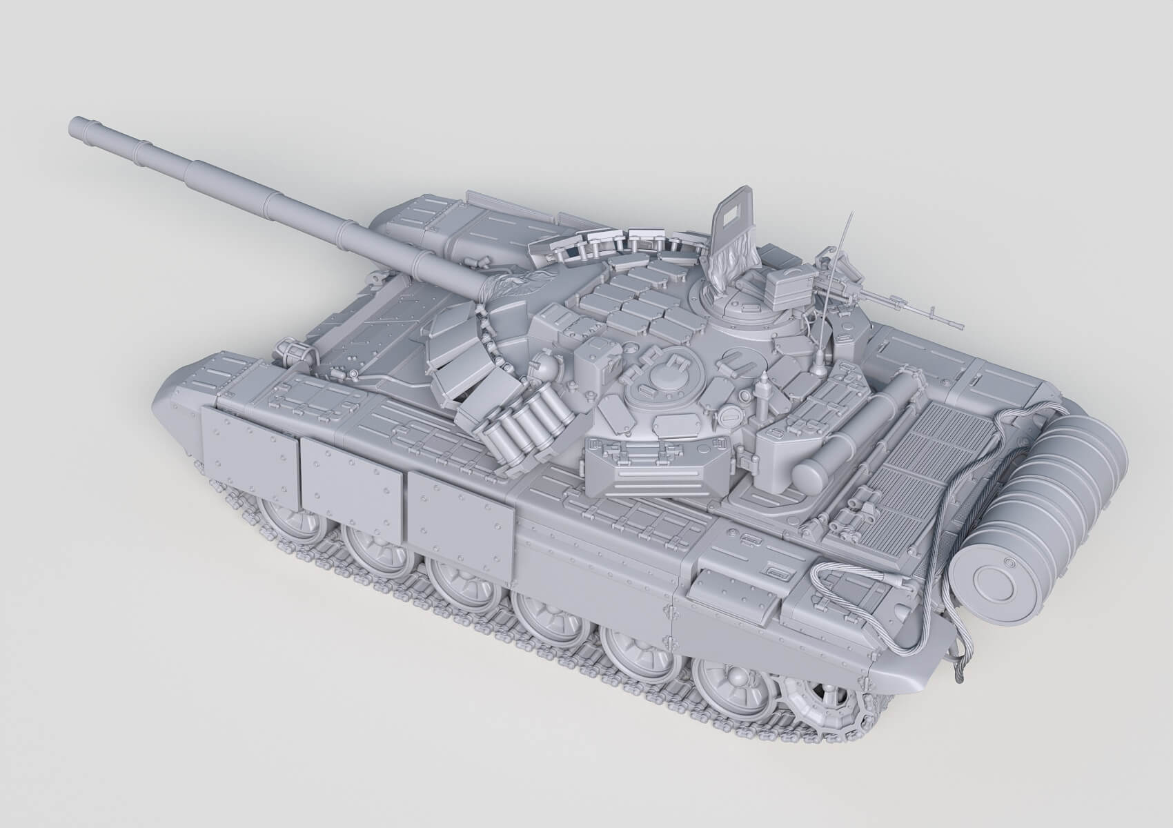 T-72BM tank move 3D Model by Zenislew