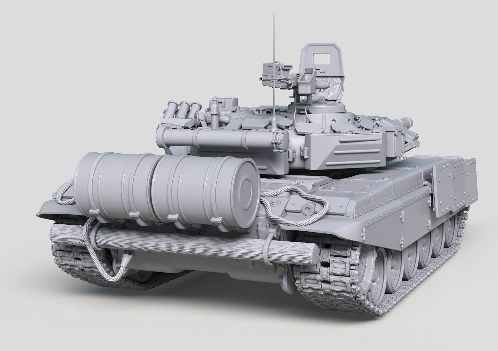 T-72BM tank move 3D Model by Zenislew