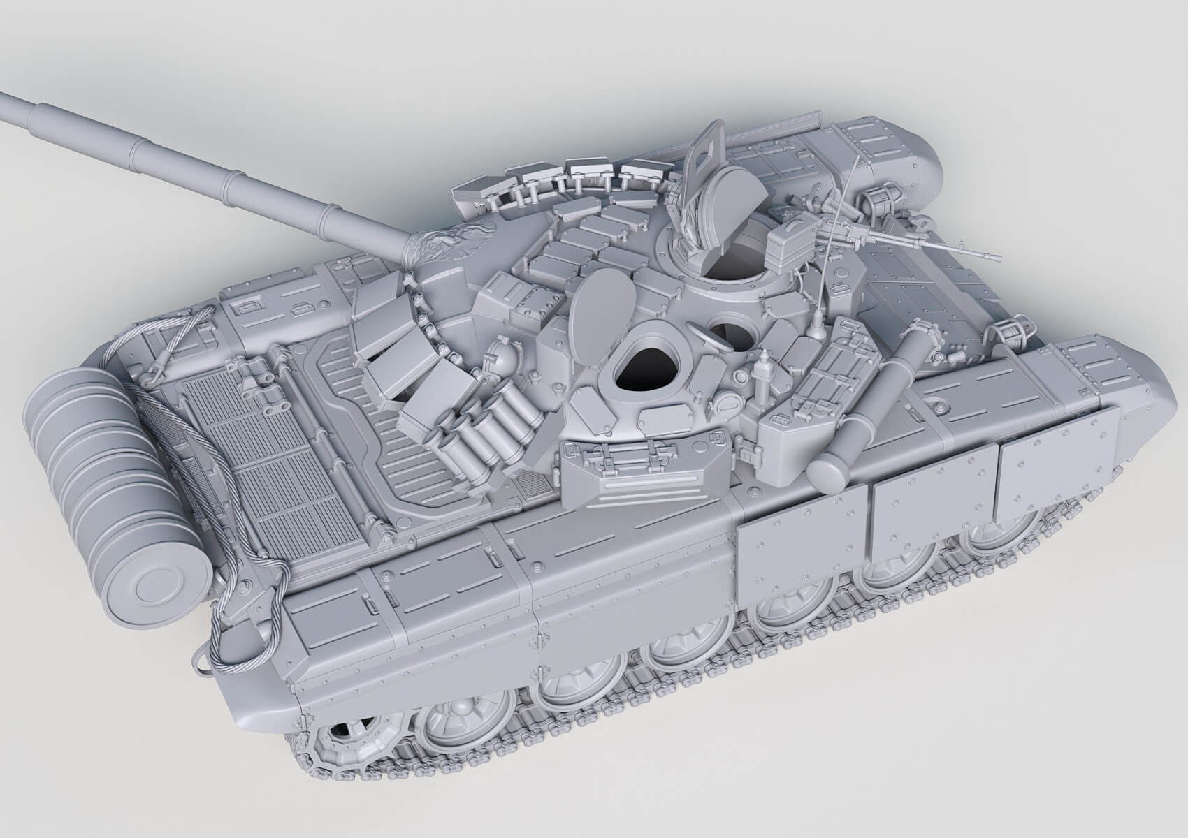 T-72BM tank move 3D Model by Zenislew