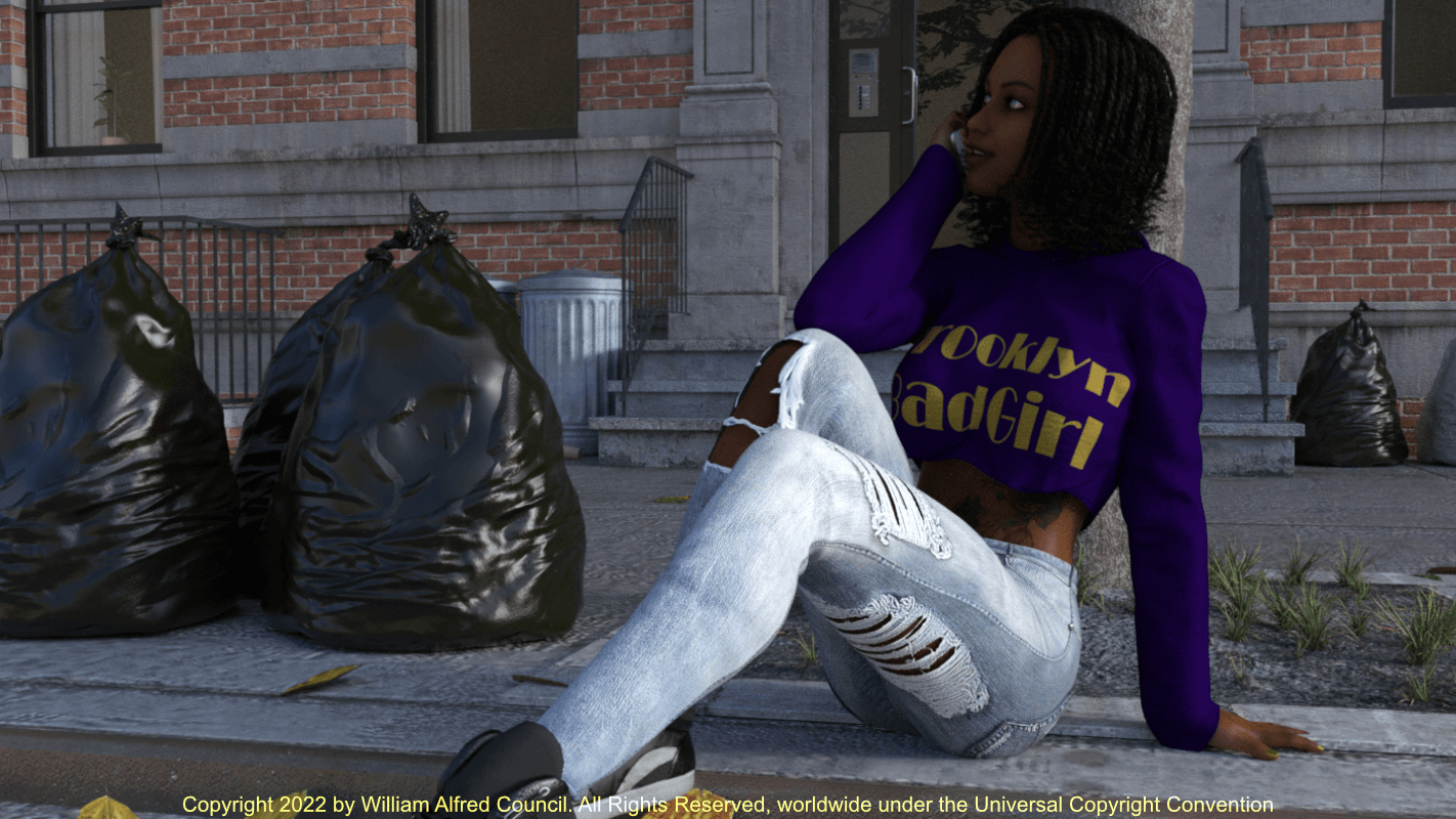 Brooklyn Streets 3D Render, Digital Art by ZephaniahComics