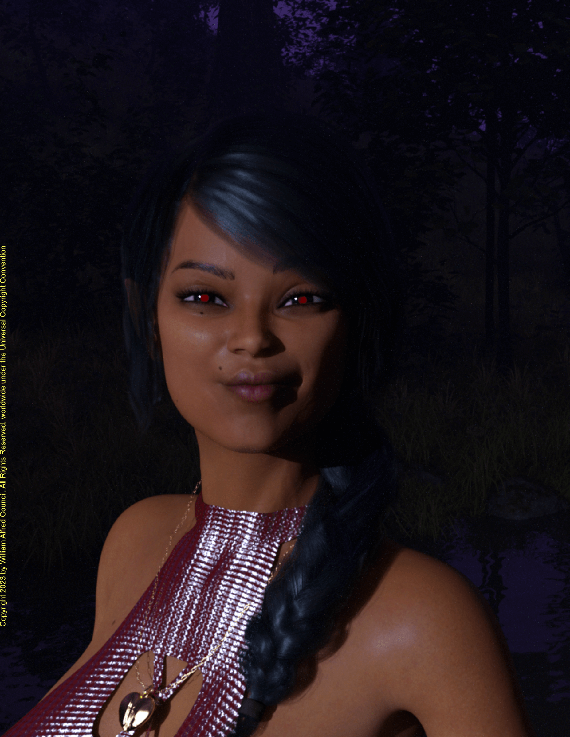 Rachelle 3D Render, Digital Art by ZephaniahComics