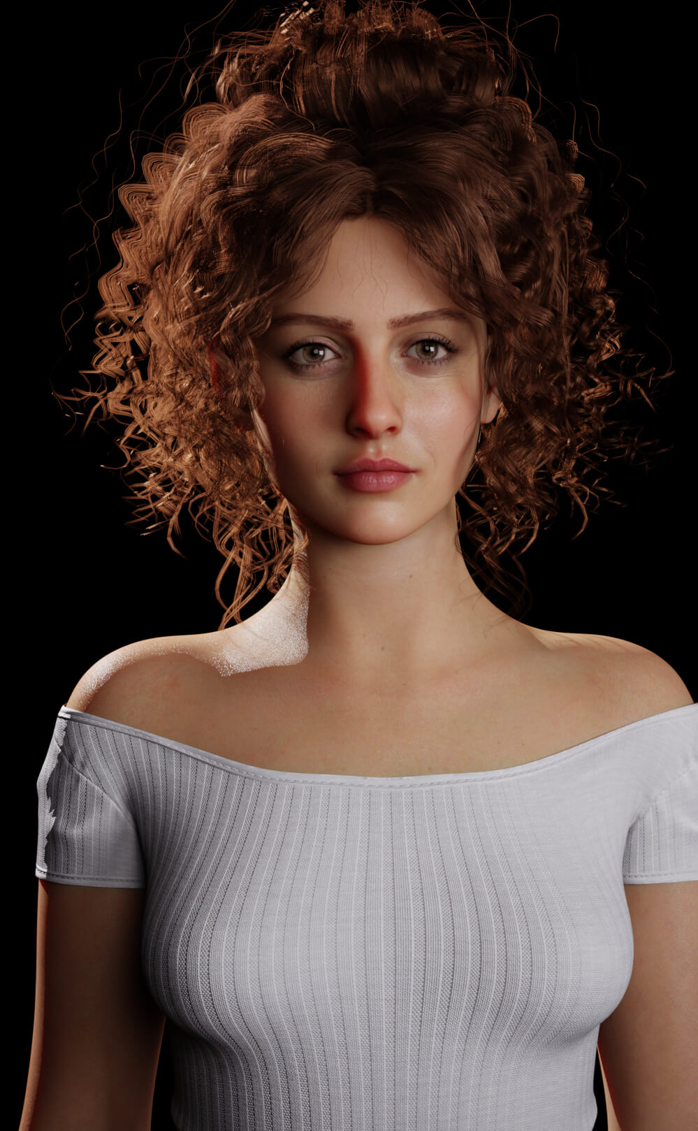 Anna Maria A Work in Progress 3D Render, Digital Art by ZeroDark