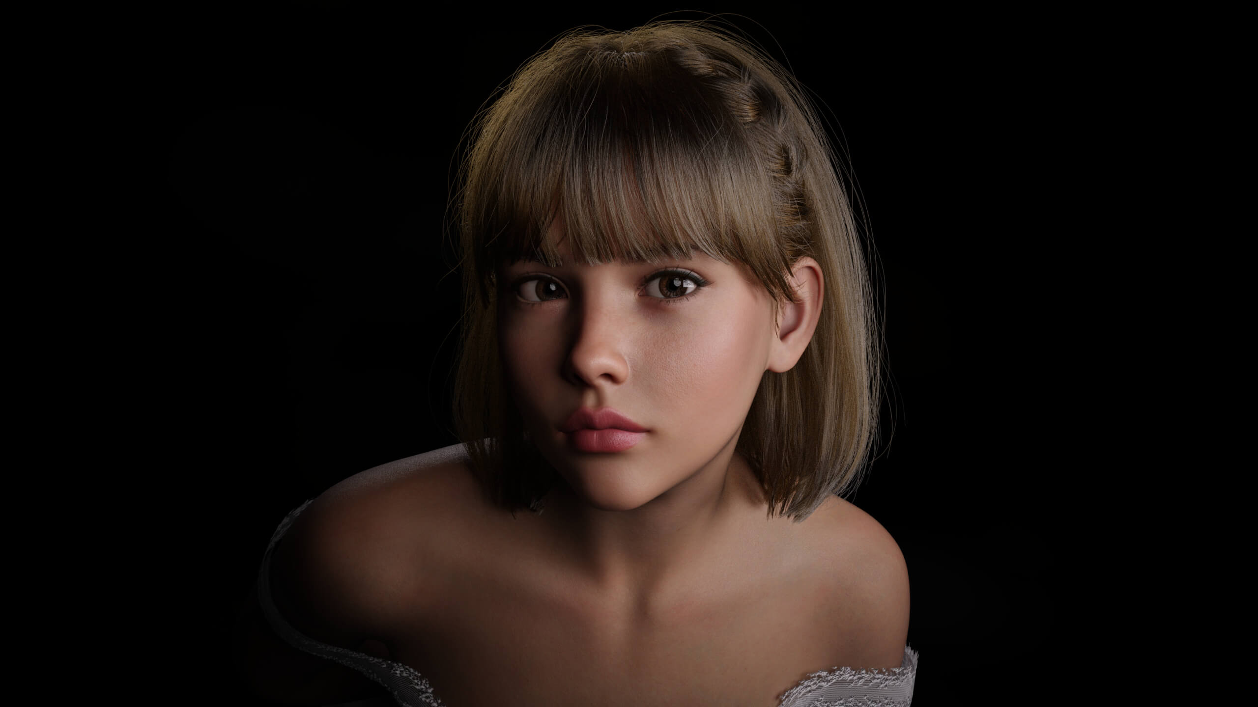 Mimi Portrait 3D Render, Digital Art by ZeroDark