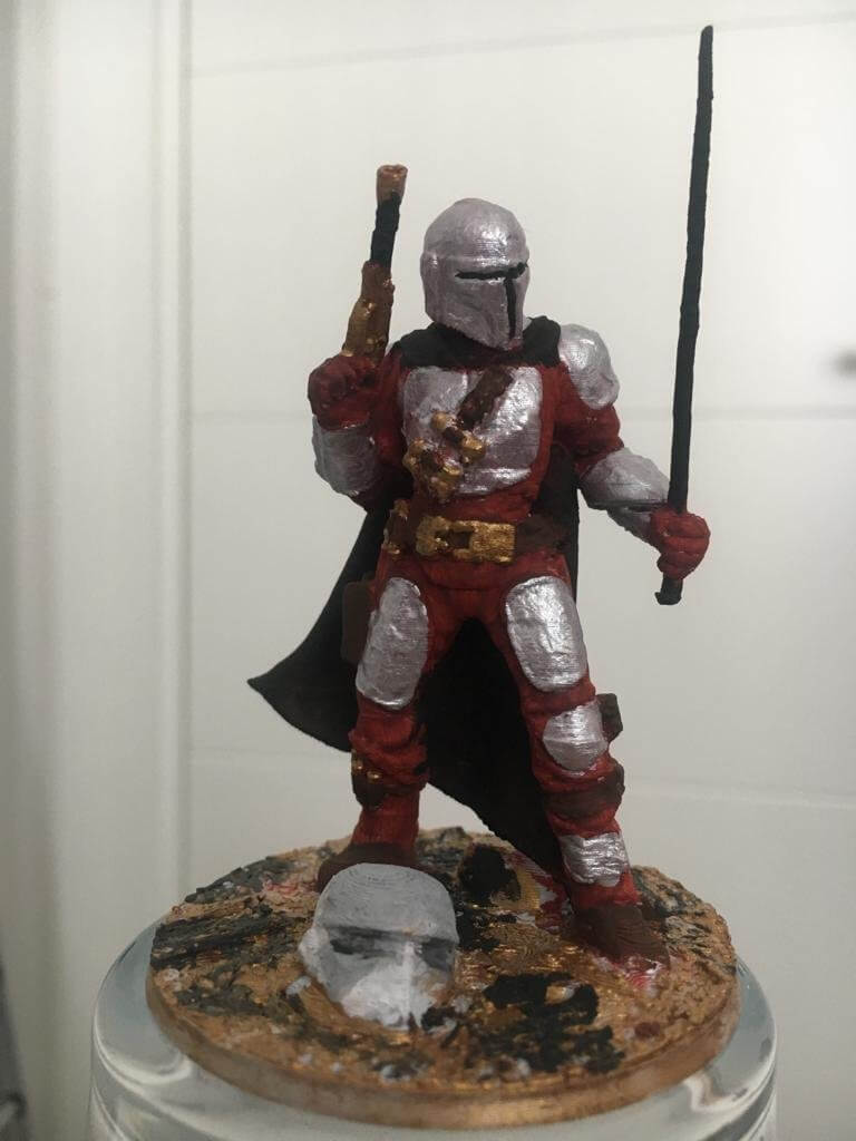 Mando with DarkSaber - 3D Model by zeveldendone