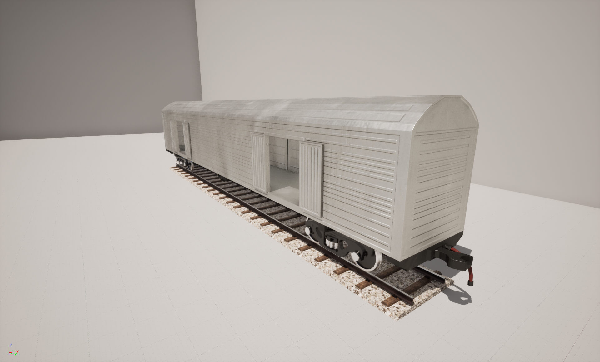 Animated game-ready Boxcar 3D Model by zhako