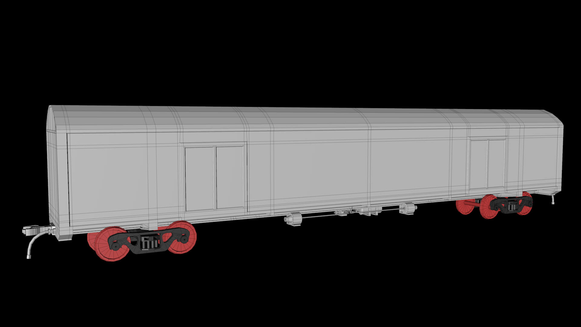 Animated game-ready Boxcar 3D Model by zhako