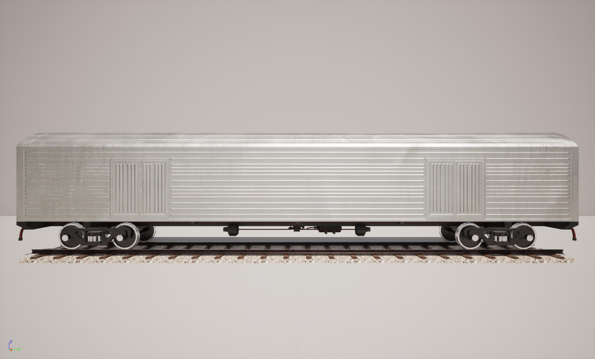 Animated game-ready Boxcar 3D Model by zhako