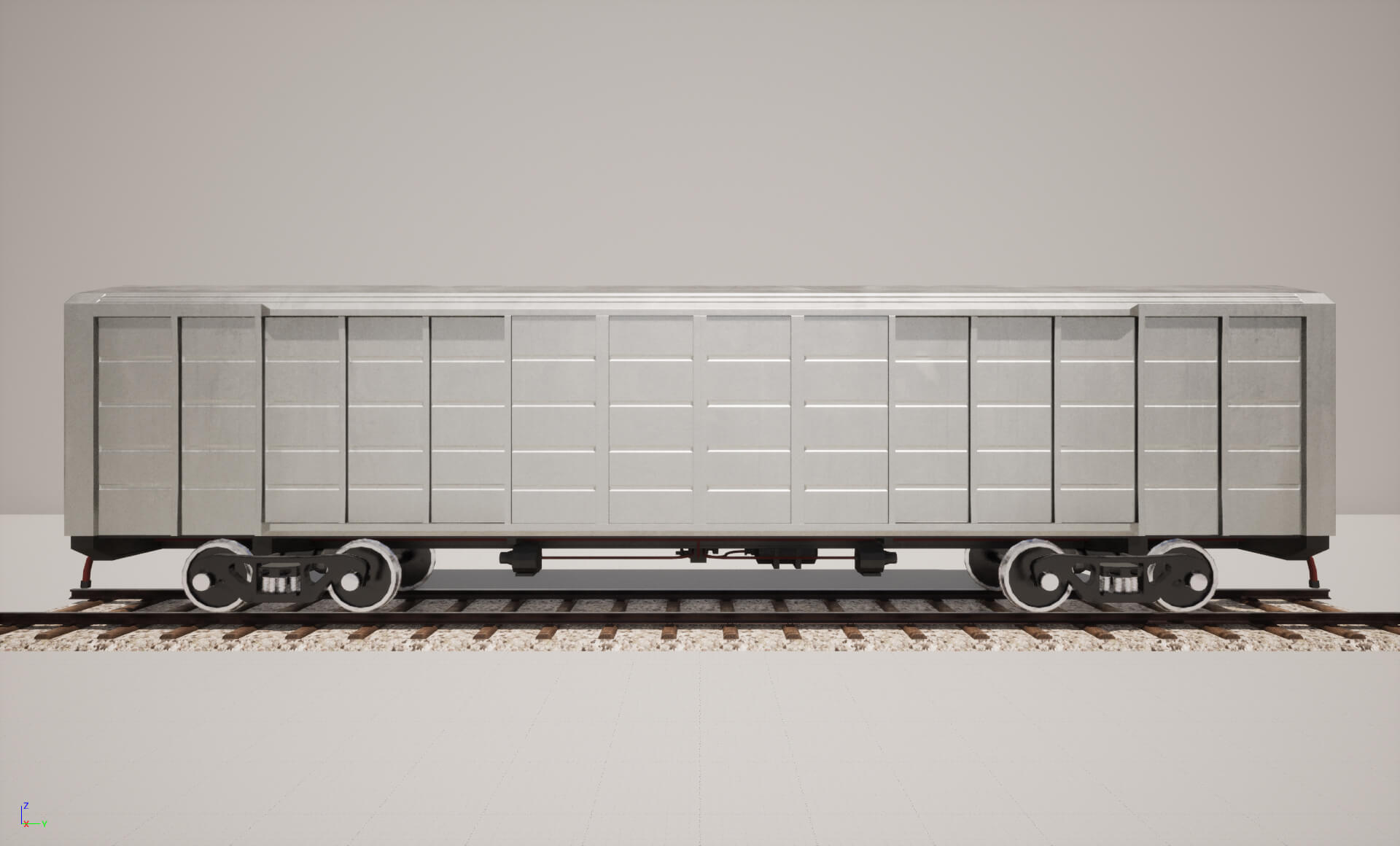 Animated Game Ready Train Cars by zhako