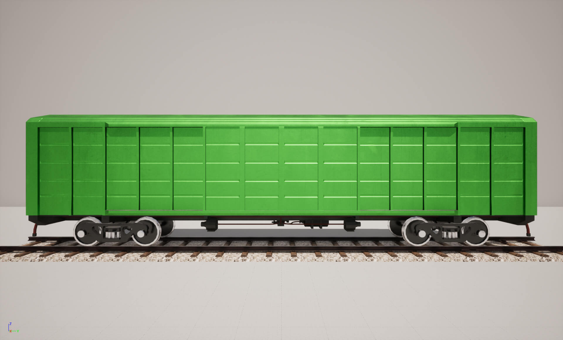 Animated game-ready BoxcarV0 3D Model by zhako