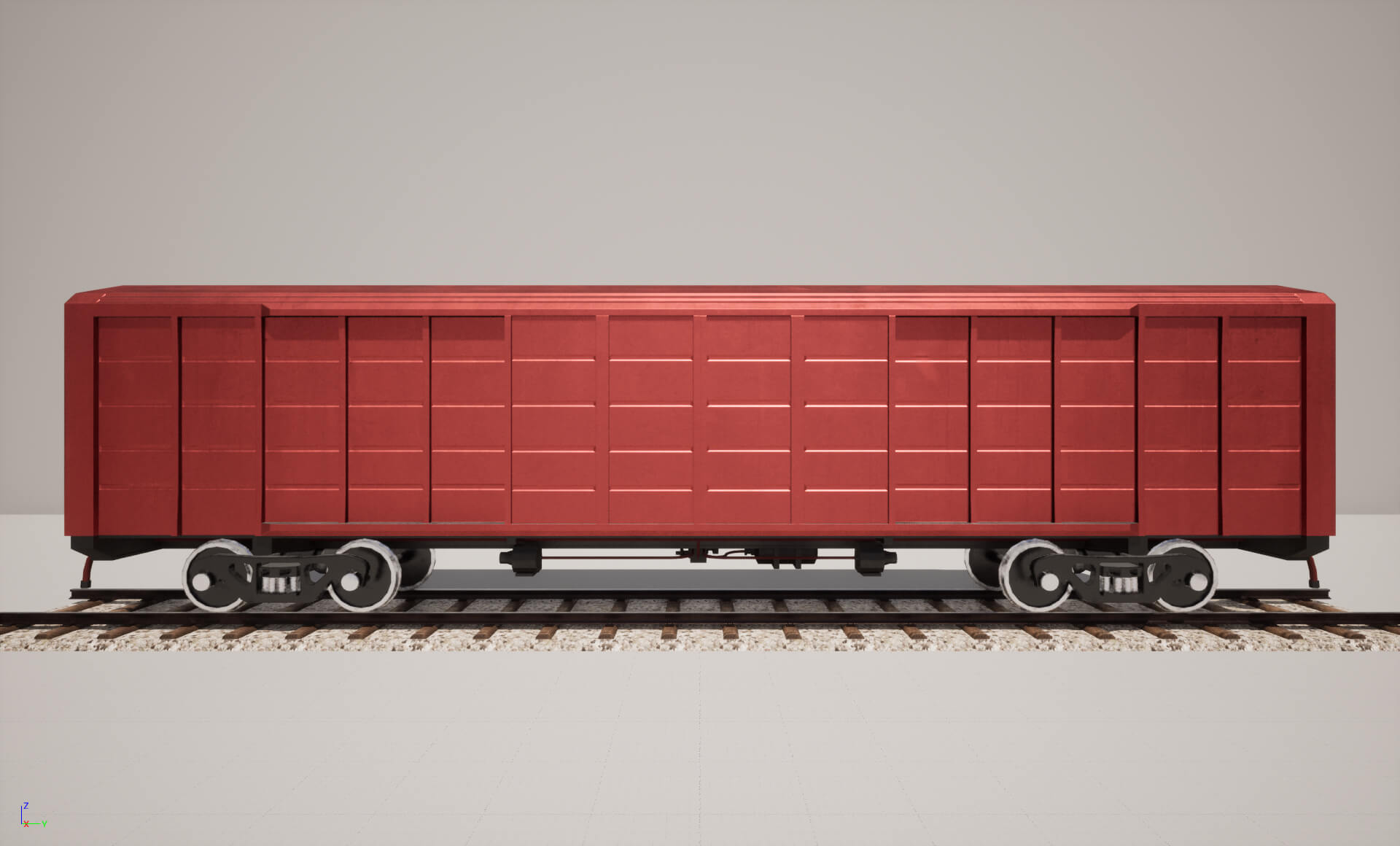 Animated game-ready BoxcarV0 3D Model by zhako
