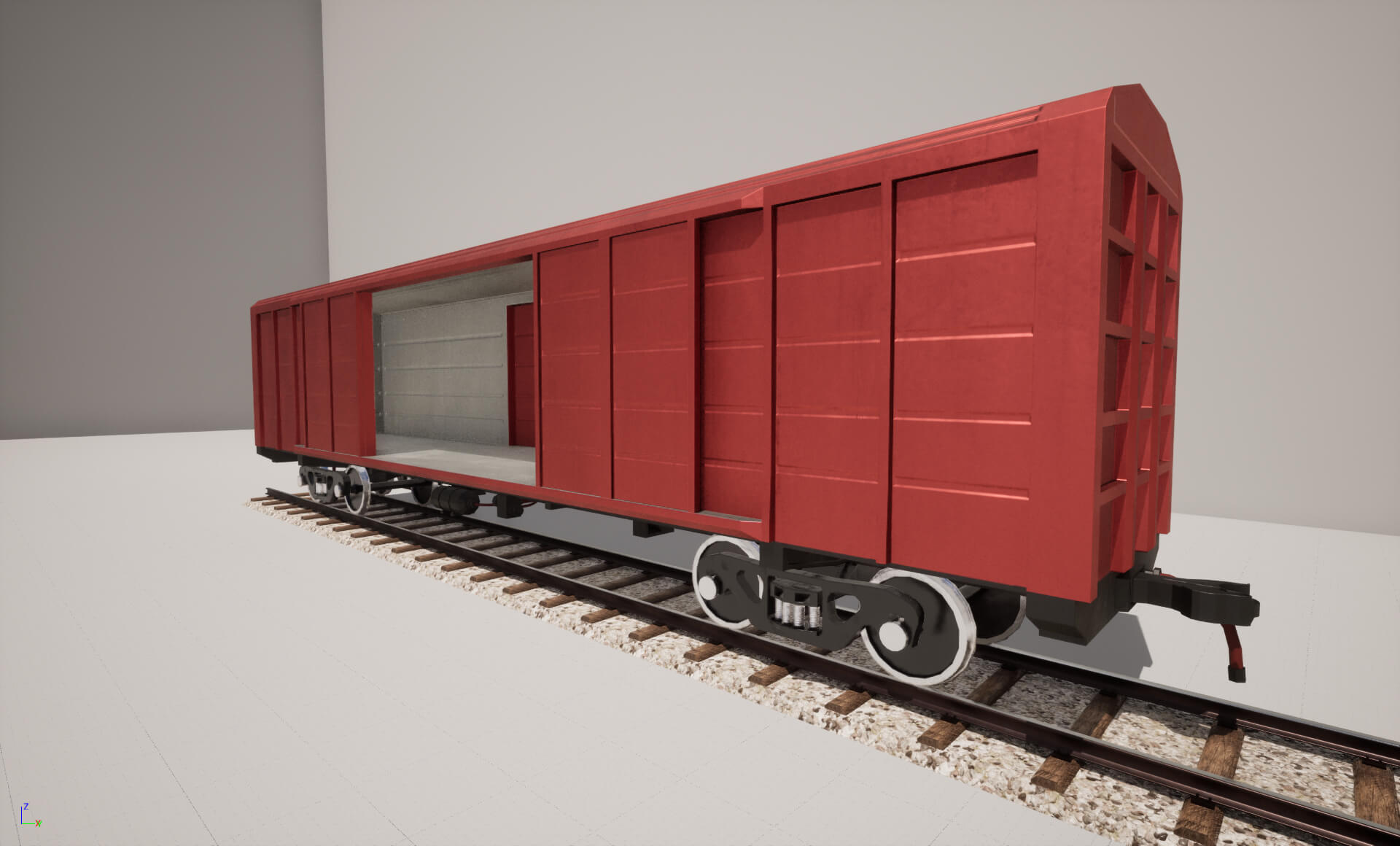 Animated game-ready BoxcarV0 3D Model by zhako