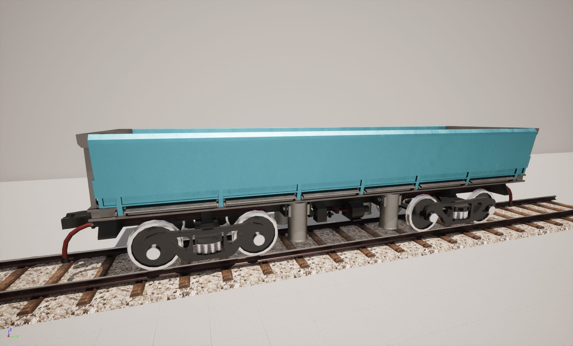 Animated game-ready Dumpcar 3D Model by zhako