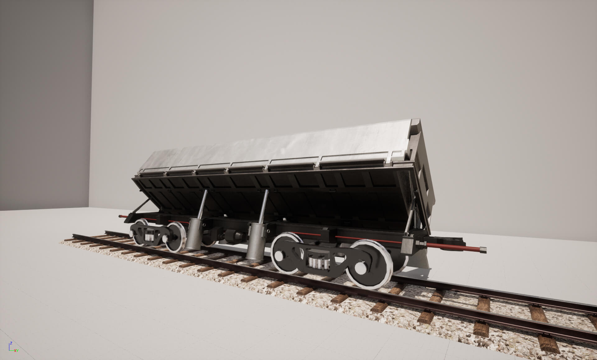 Animated game-ready Dumpcar 3D Model by zhako