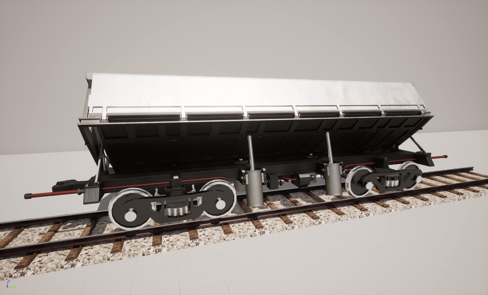 Animated game-ready Dumpcar 3D Model by zhako