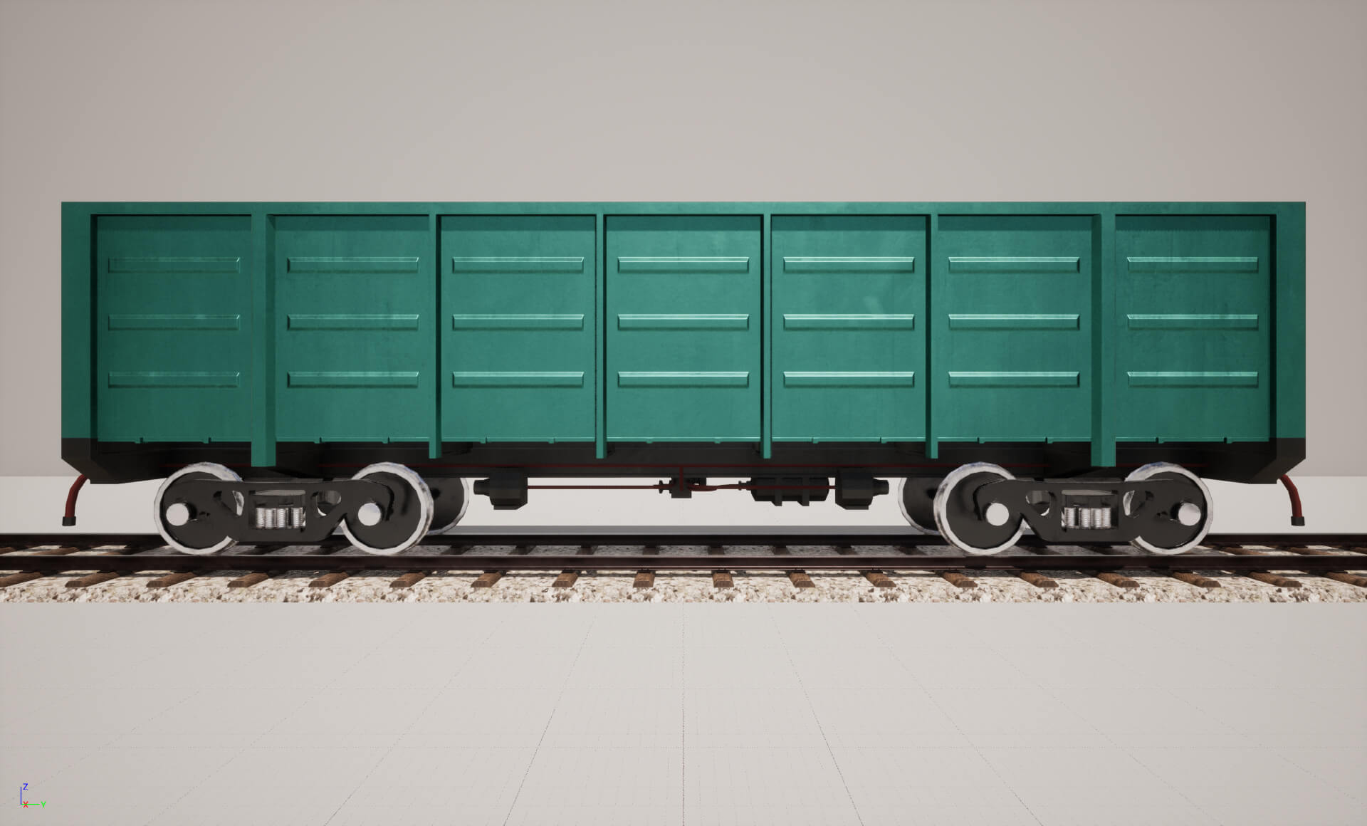 Animated game-ready Gondolacar 3D Model by zhako