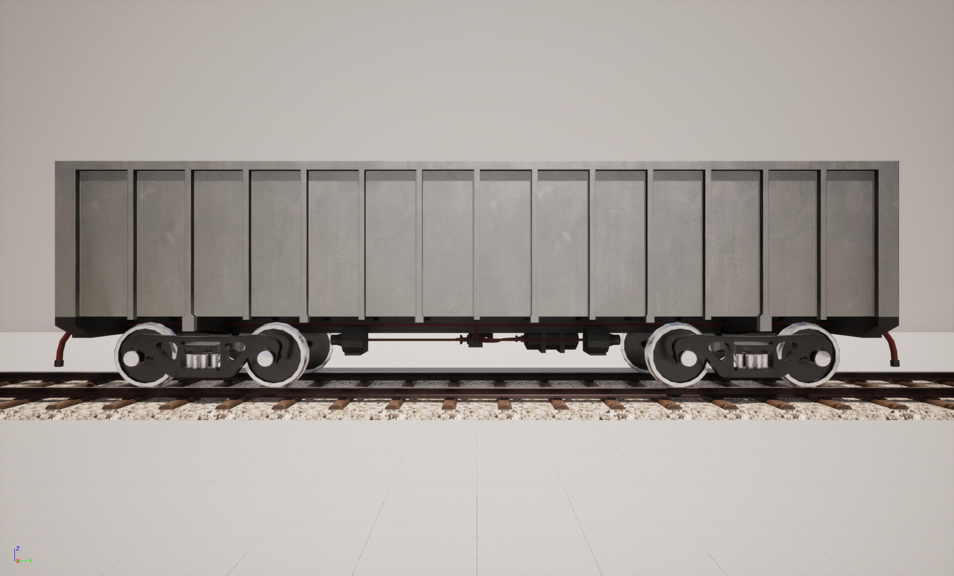 Animated Game Ready Train Cars by zhako