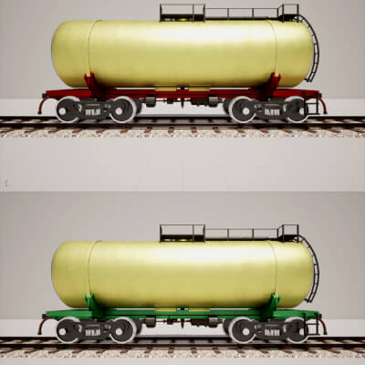 Animated game-ready TankcarV1 3D Model by zhako