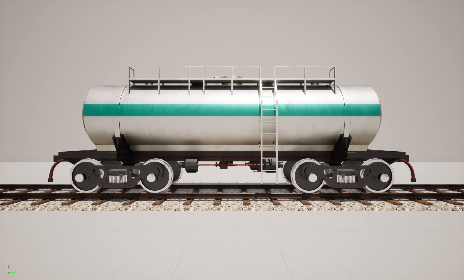 Animated game-ready TankcarV2 3D Model by zhako