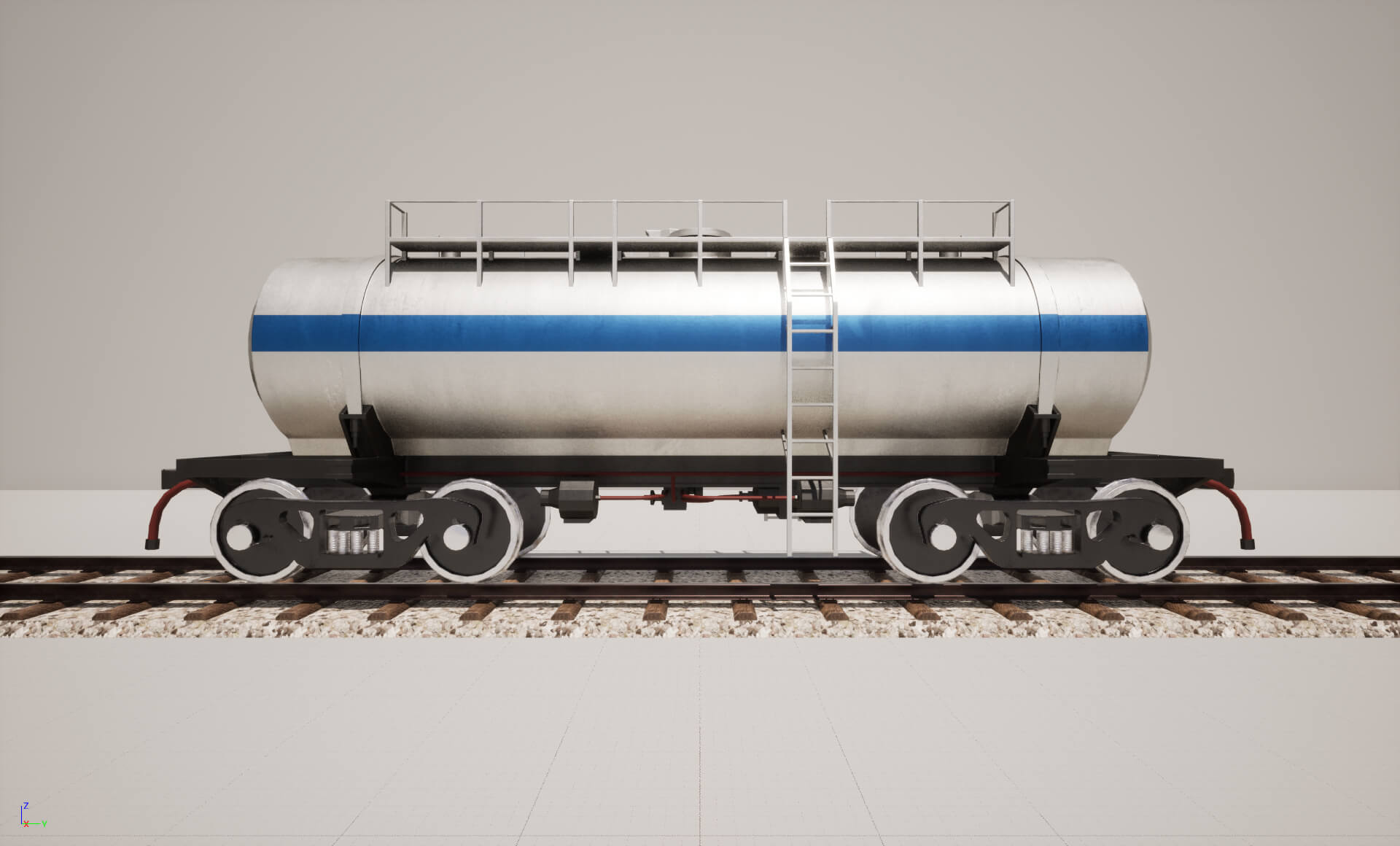 Animated game-ready TankcarV2 3D Model by zhako