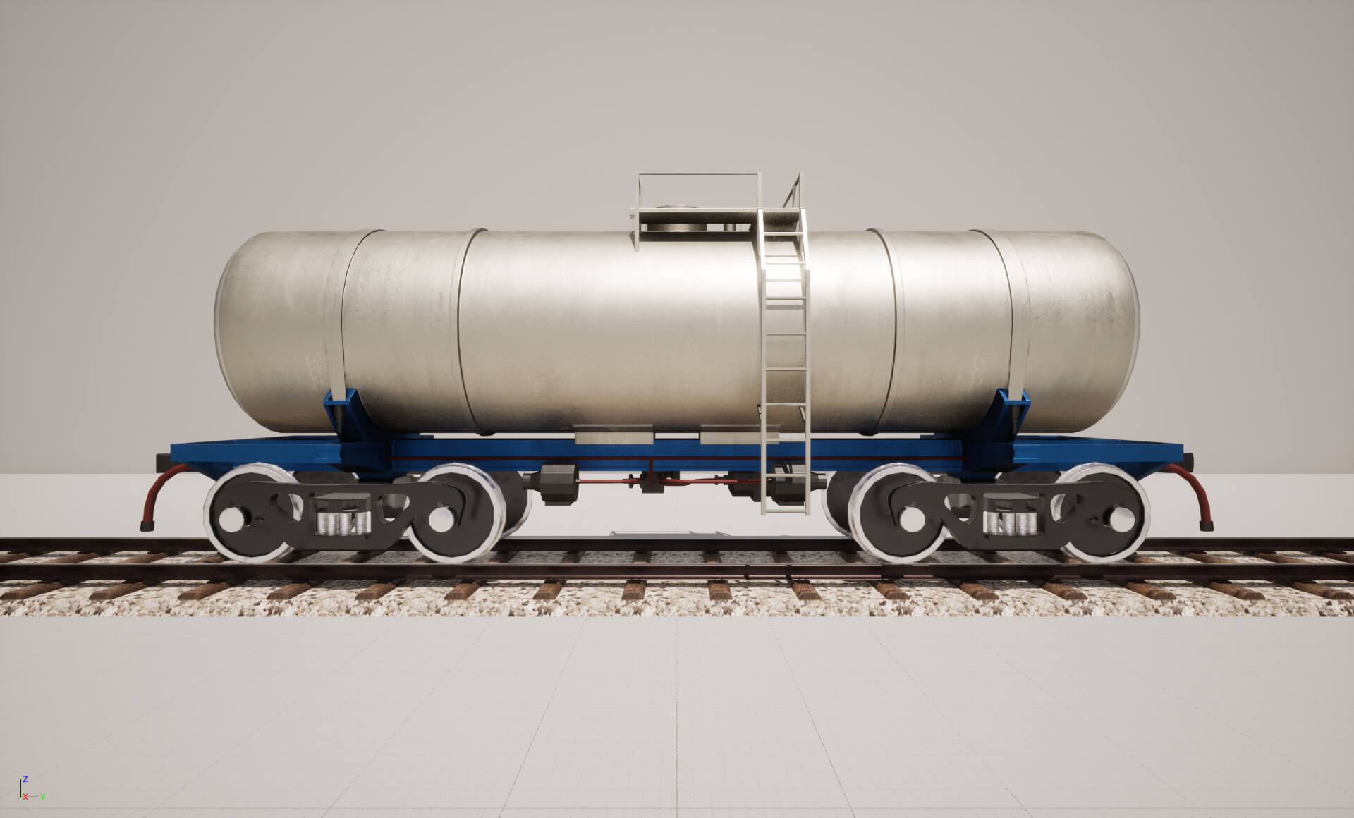 Animated game-ready TankcarV3 3D Model by zhako