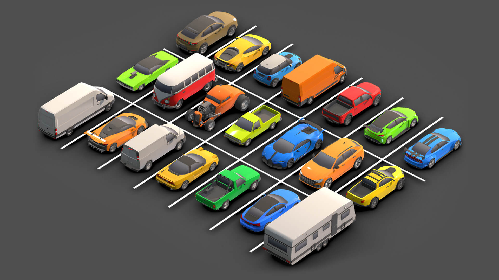 Low- Poly Cars Pack 3D Model by ziea vernal