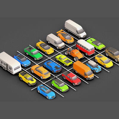 Low Poly Models | Vehicles | Cars | RenderHub