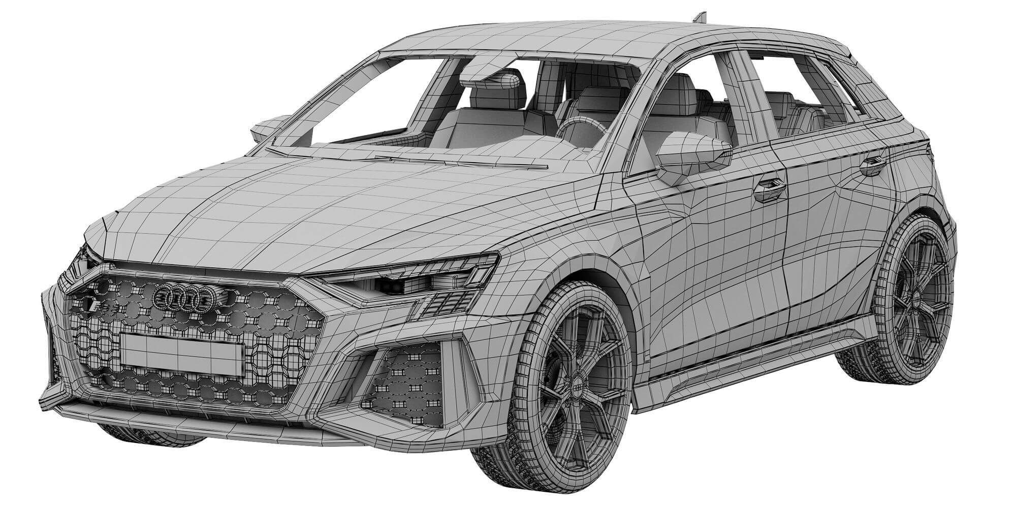 Audi Rs 3 Sportback - 3D Model by zifir3d