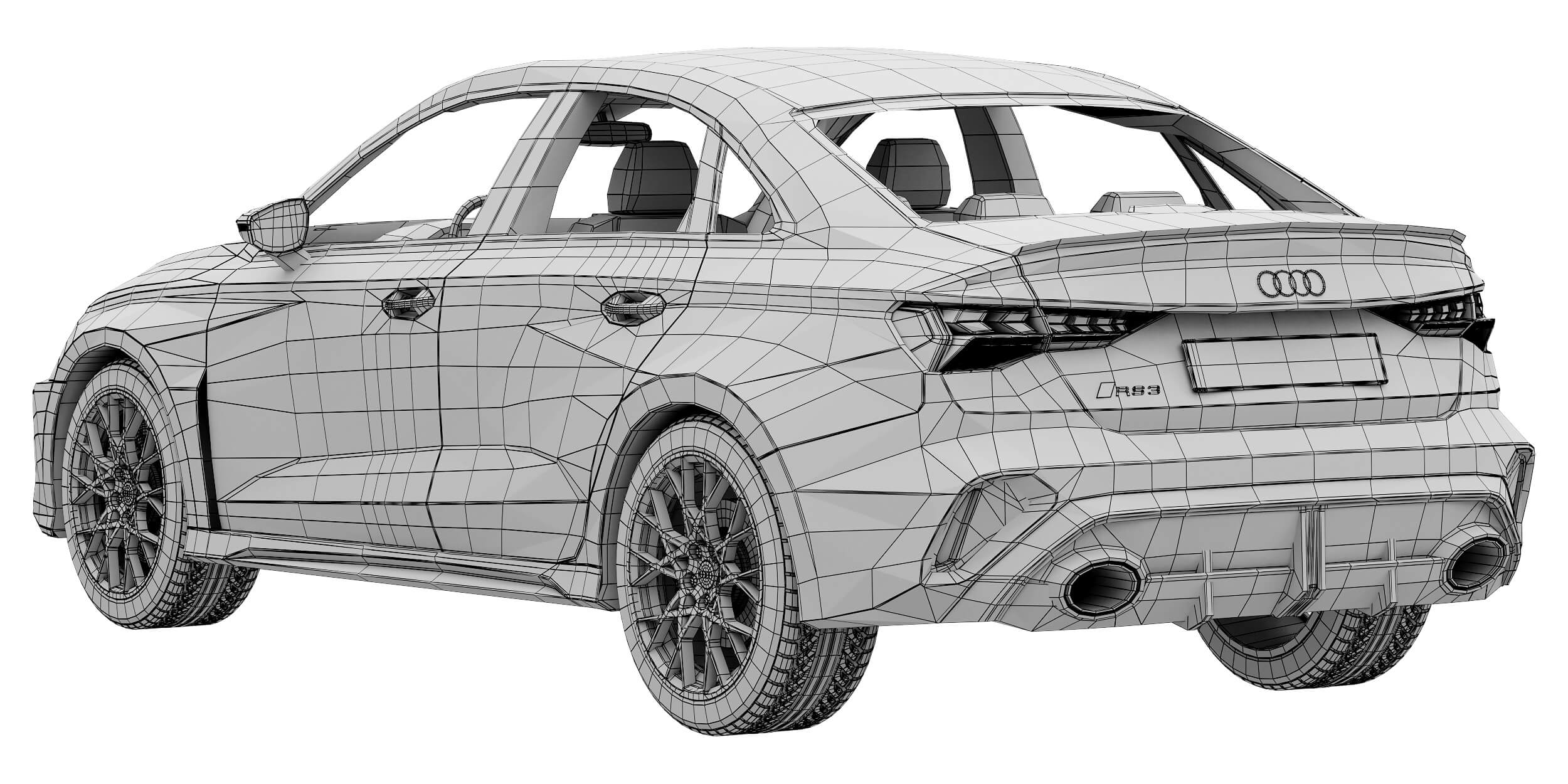Audi RS3 Sedan 2025 - 3D Model by zifir3d