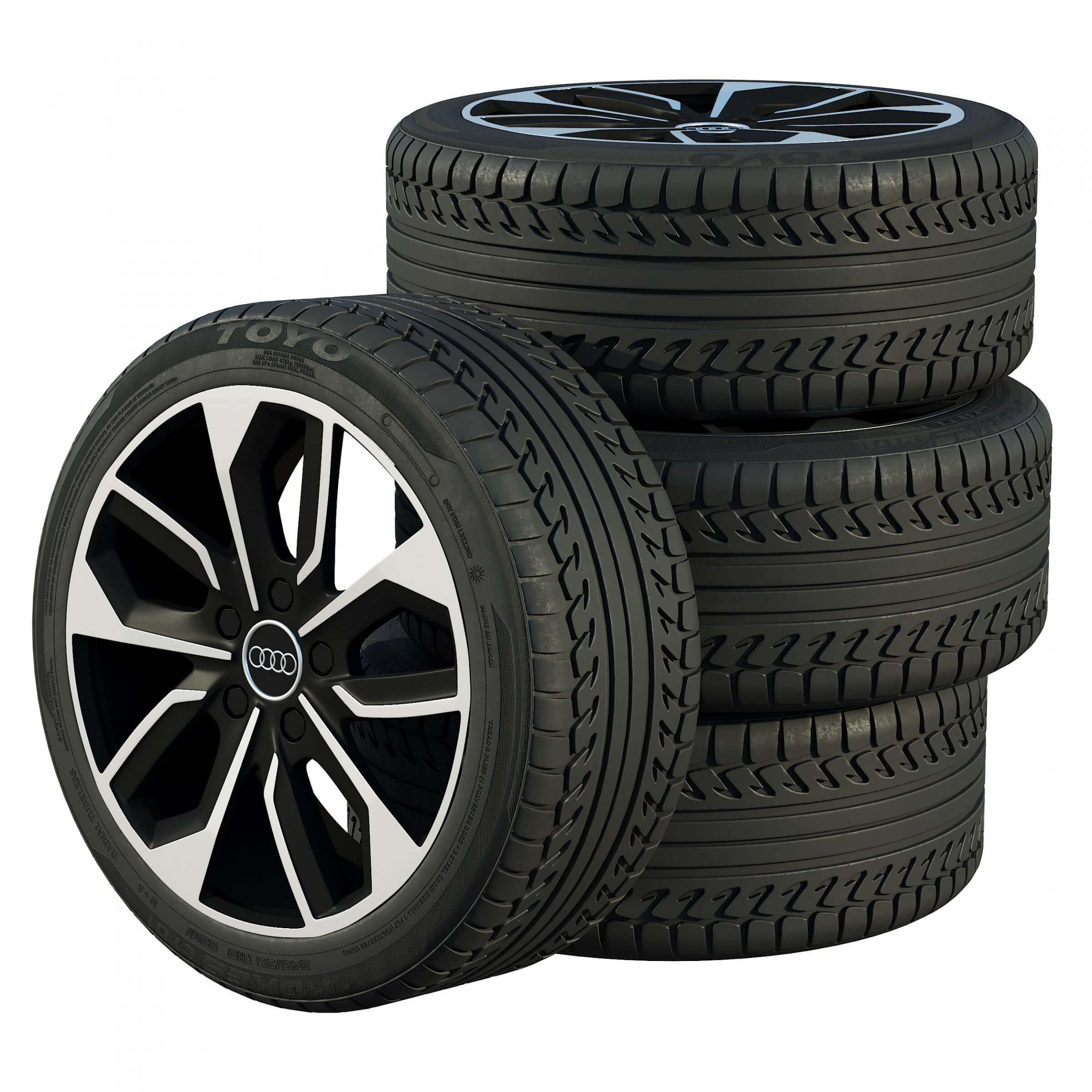 Audi Tires 4 - 3D Model by zifir3d
