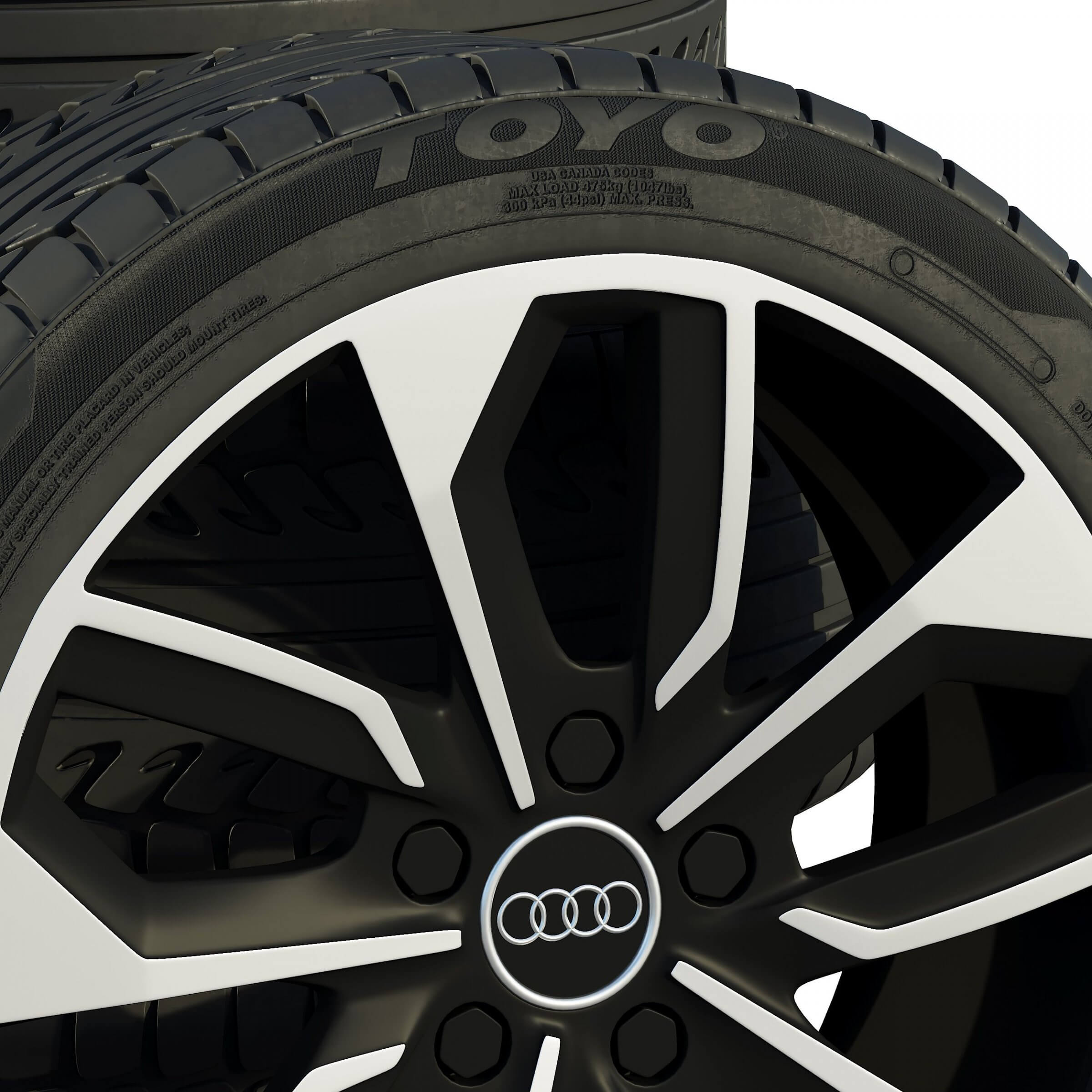 Audi Tires 4 - 3D Model by zifir3d