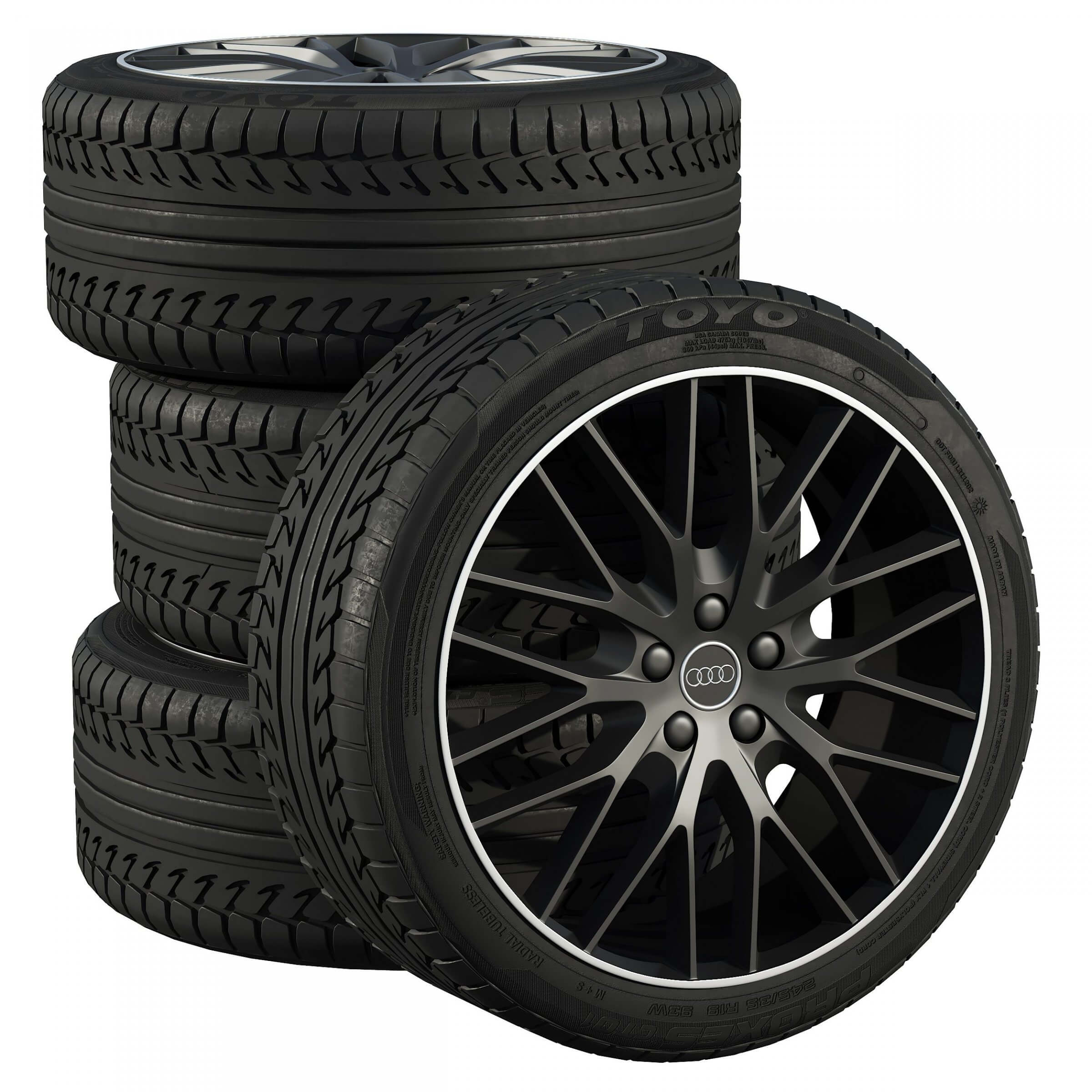 Audi Tires 5 - 3D Model by zifir3d
