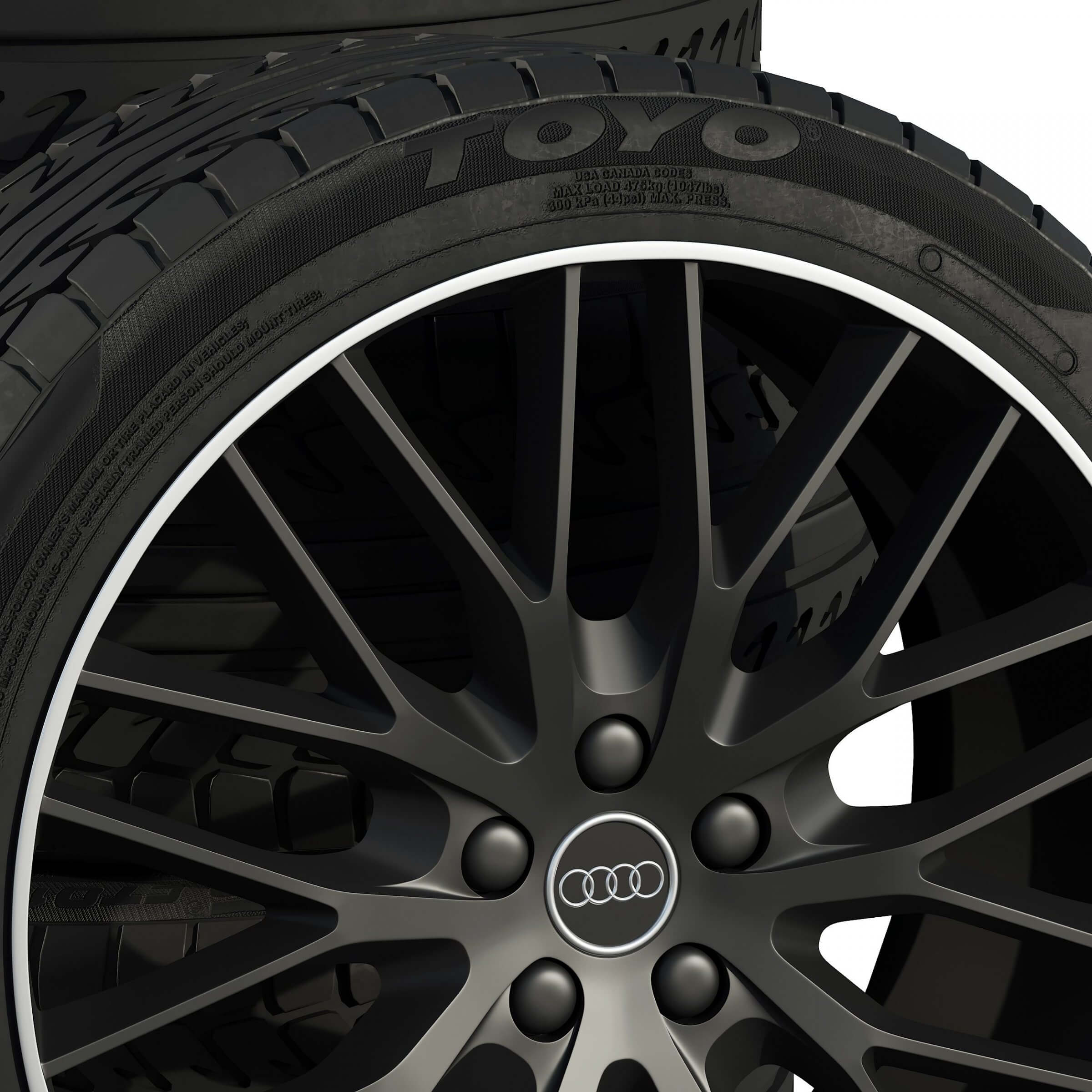 Audi Tires 5 - 3D Model by zifir3d